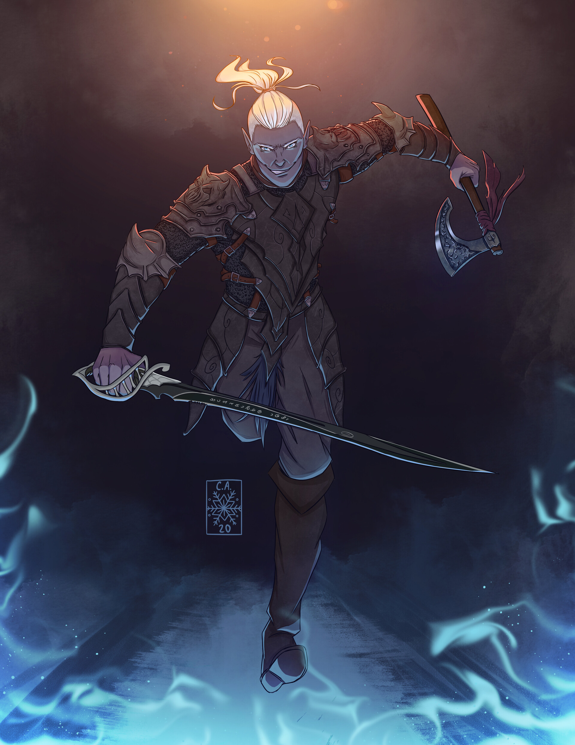 ArtStation - D&D Commission Drow Rogue