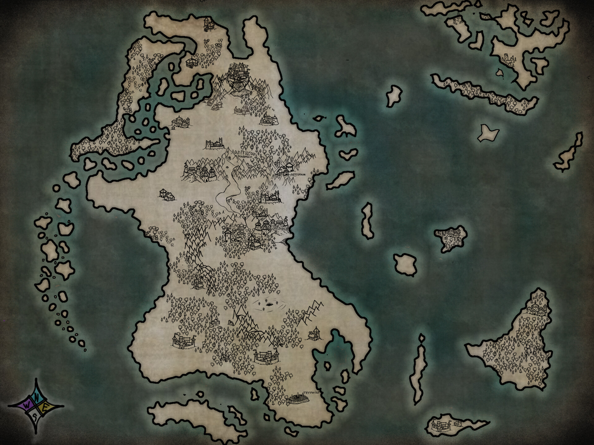 ArtStation - World map