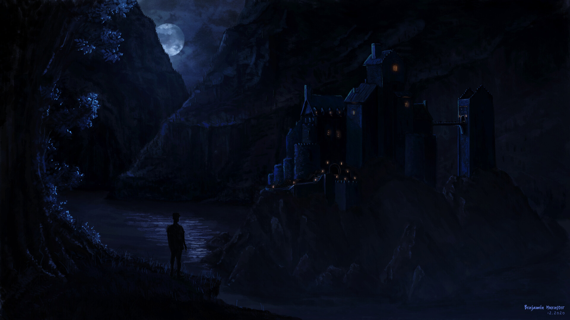 ArtStation - Lake Castle