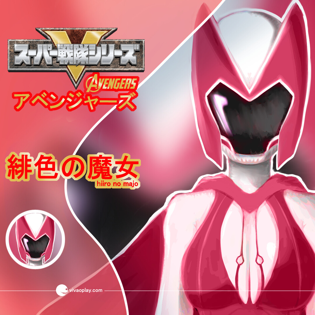 ArtStation - Scarlet Witch Ranger - Avengers Super Sentai by vivaoplay.com