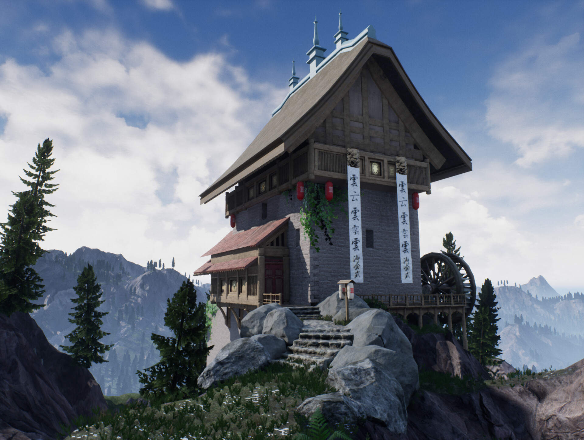 ArtStation - Mountain Temple