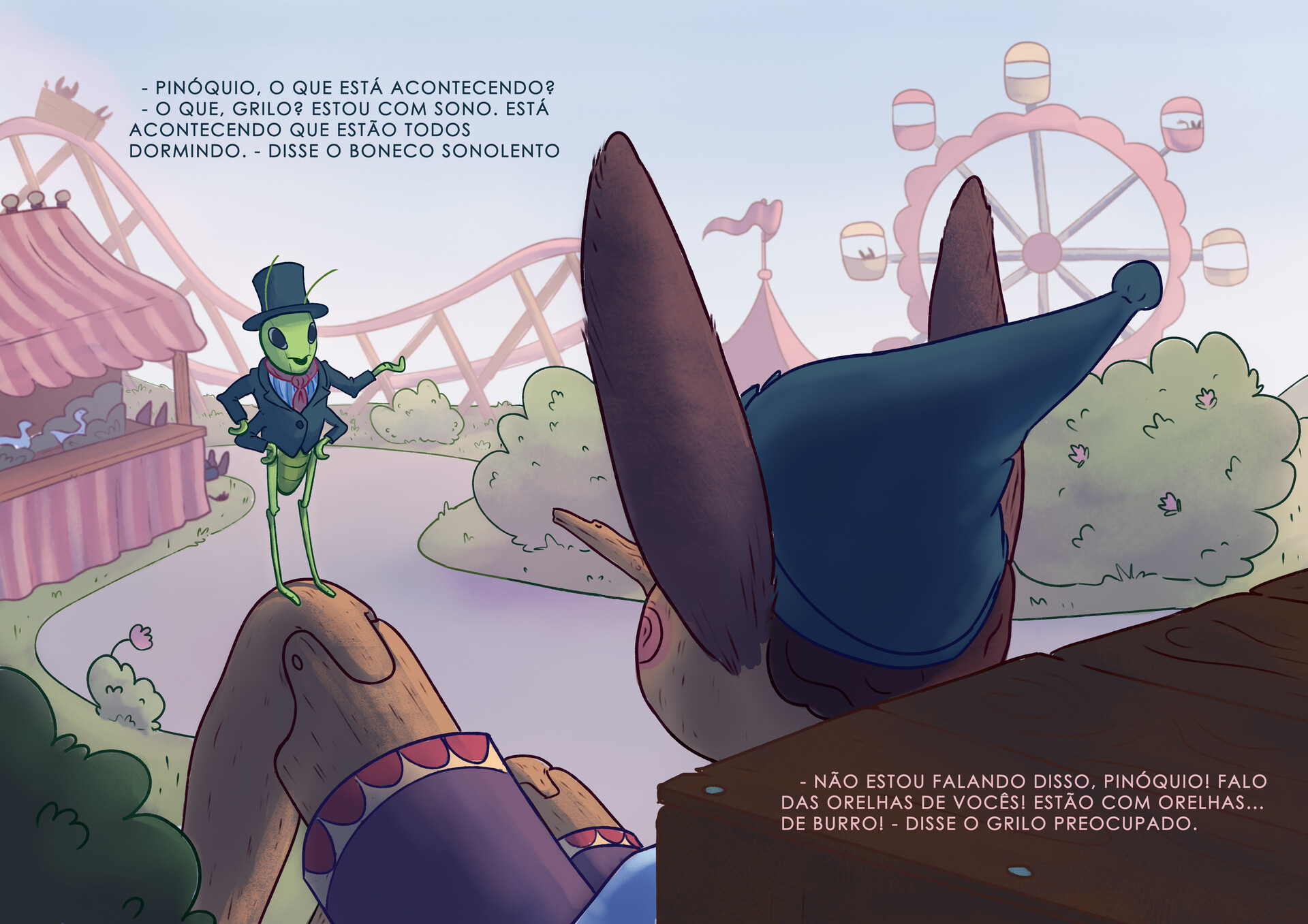 ArtStation - Pinoquio e Grilo