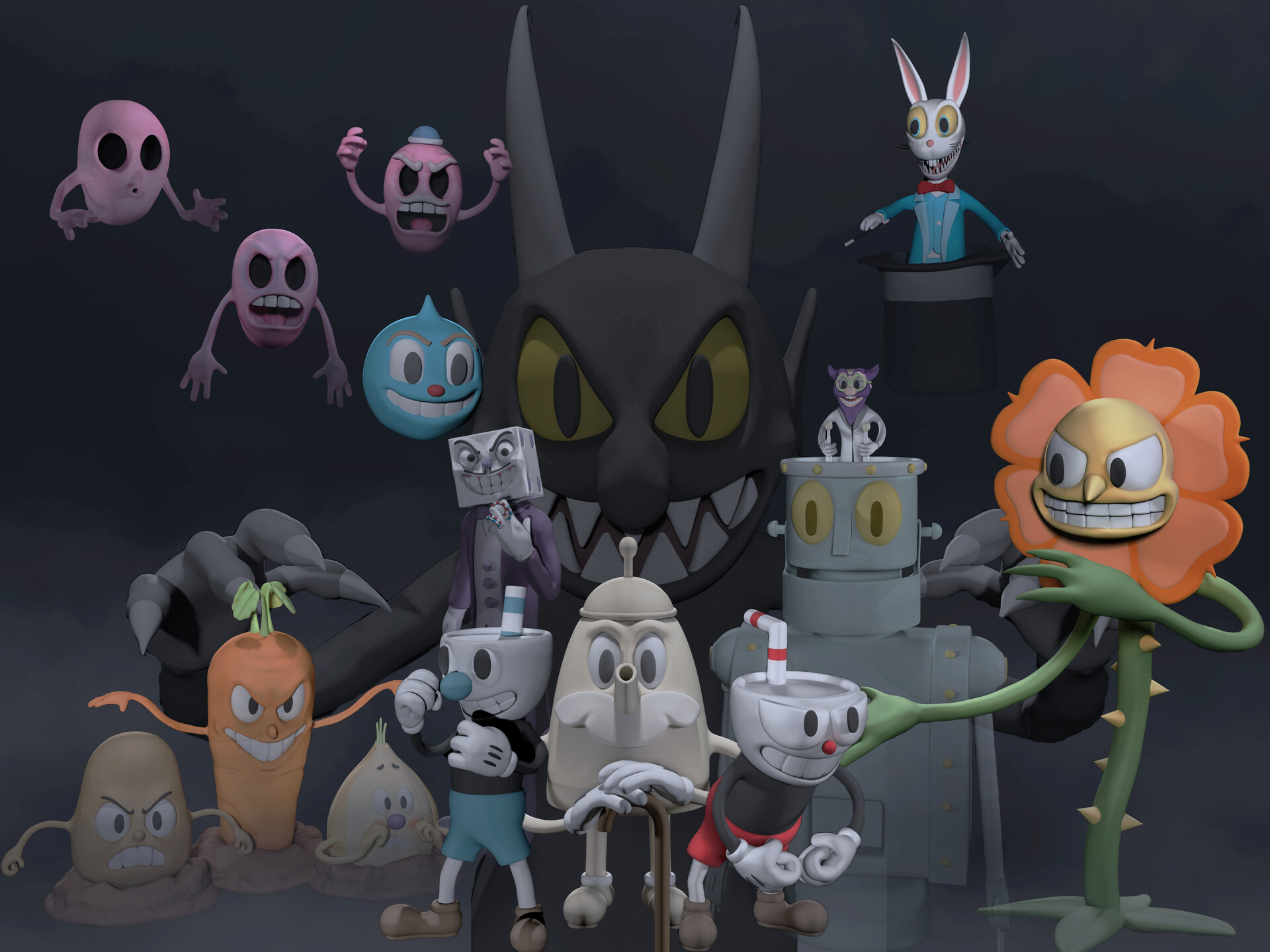 ArtStation - Cuphead don't deal with the devil