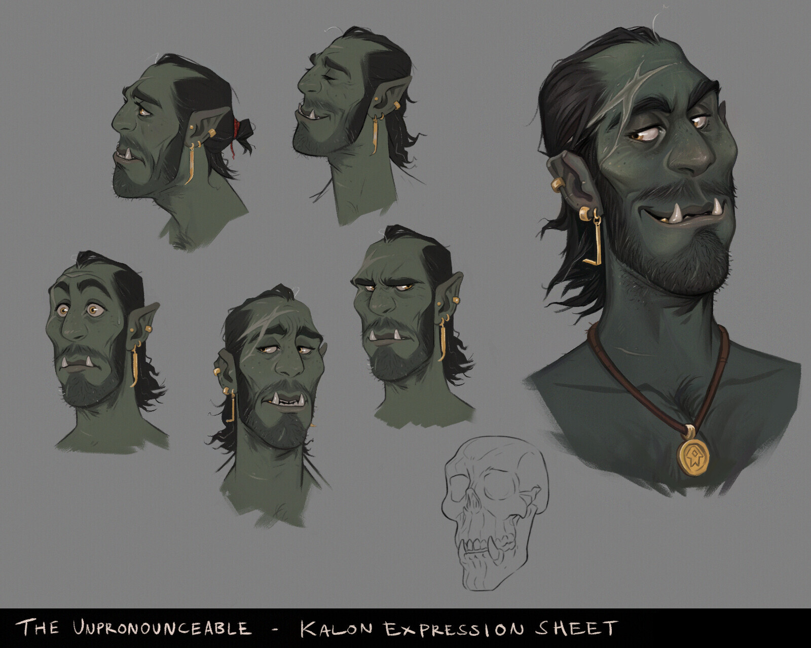 ArtStation - The Unpronounceable - "Kalon" Expression sheet