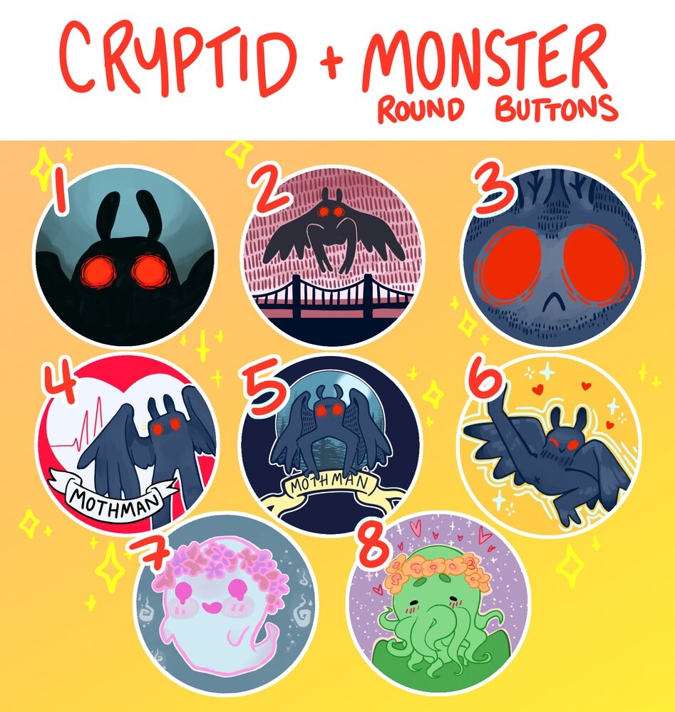 ArtStation - Cryptid Round Buttons!