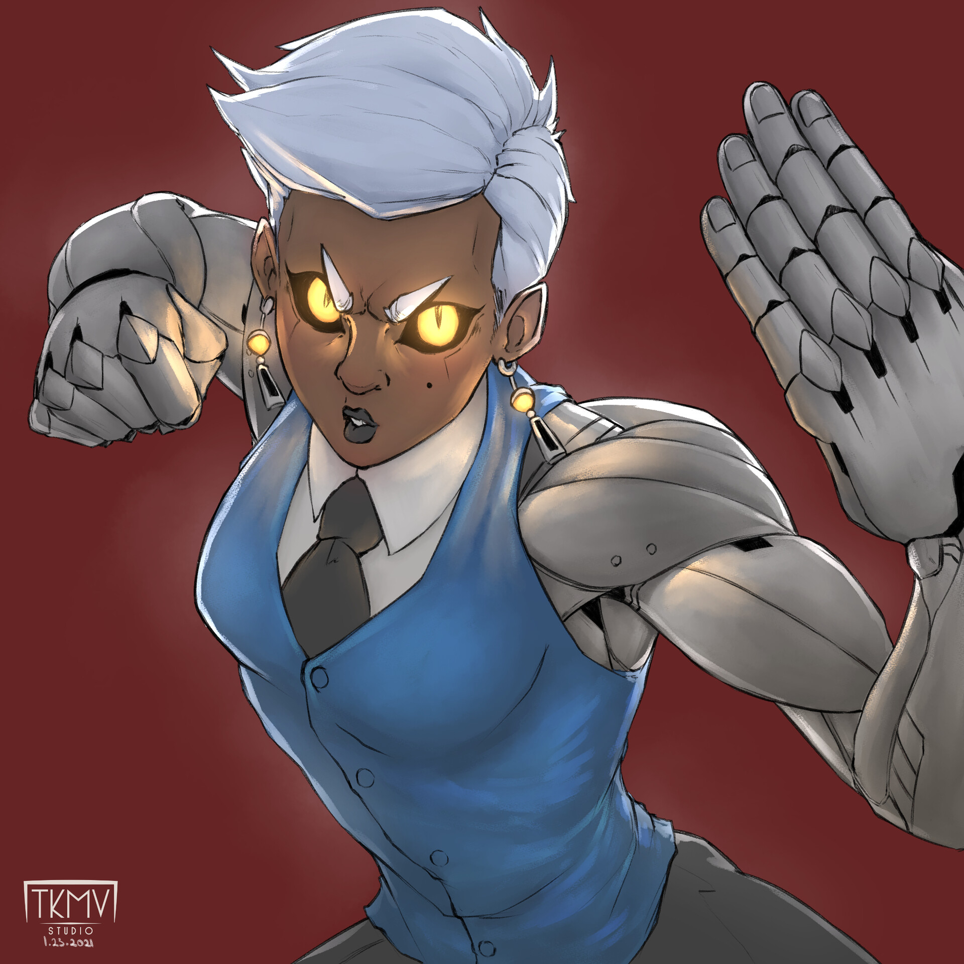 ArtStation - Cyber Girl