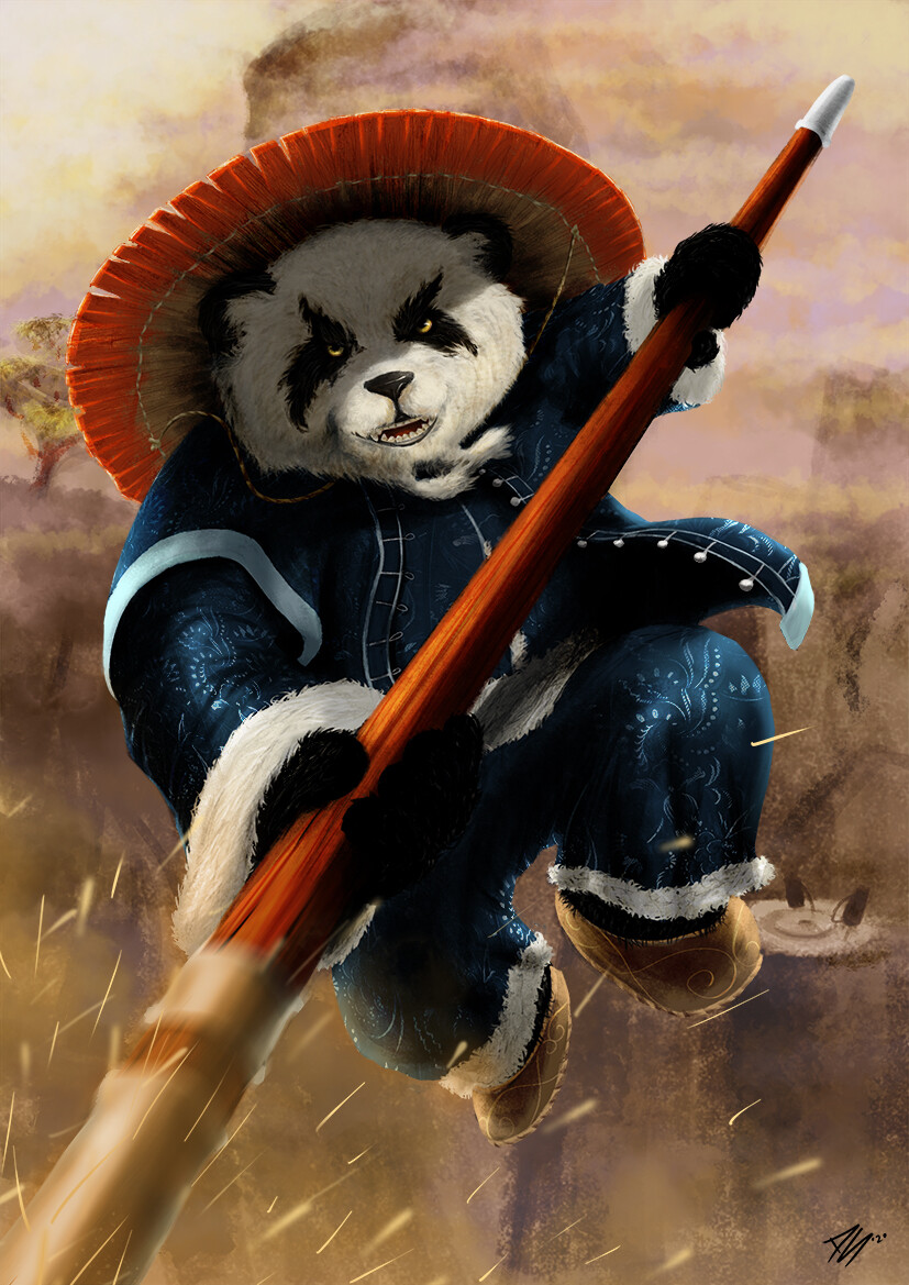 ArtStation - Panda warrior