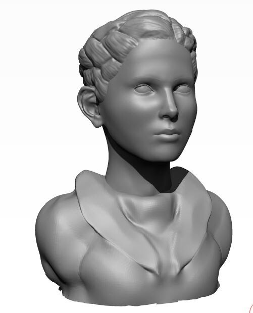 ArtStation - First Head 3D Model - Evie Frye