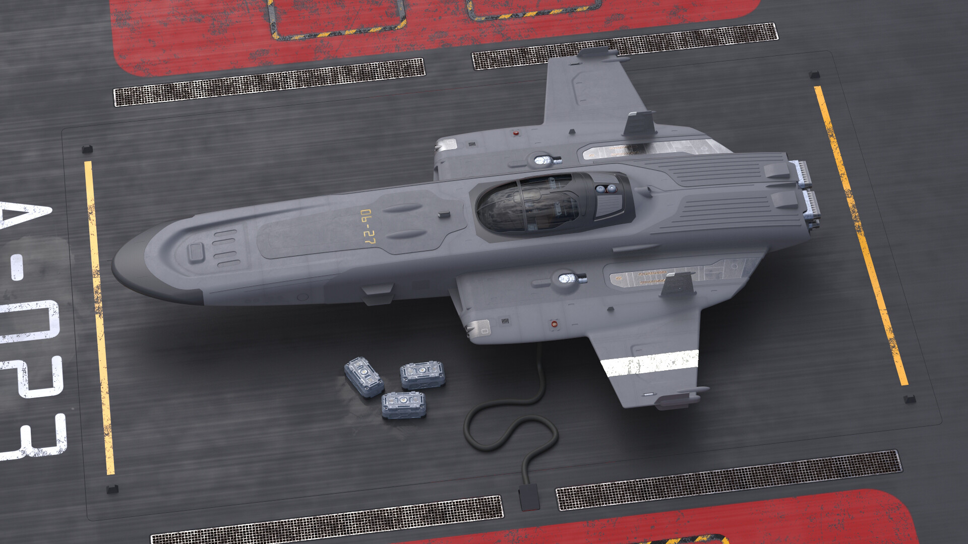 ArtStation - Fighter at base