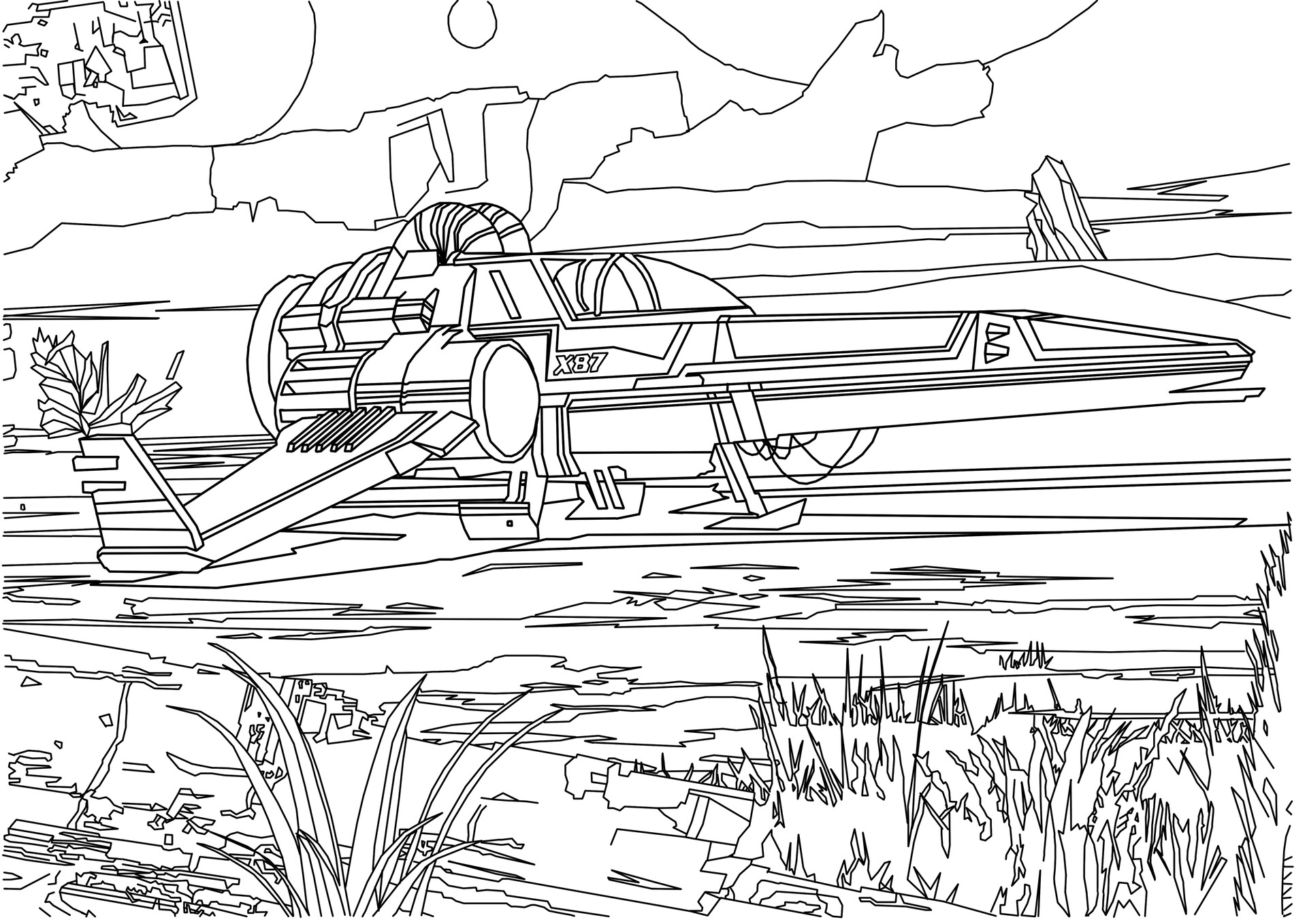 how to draw no mans sky