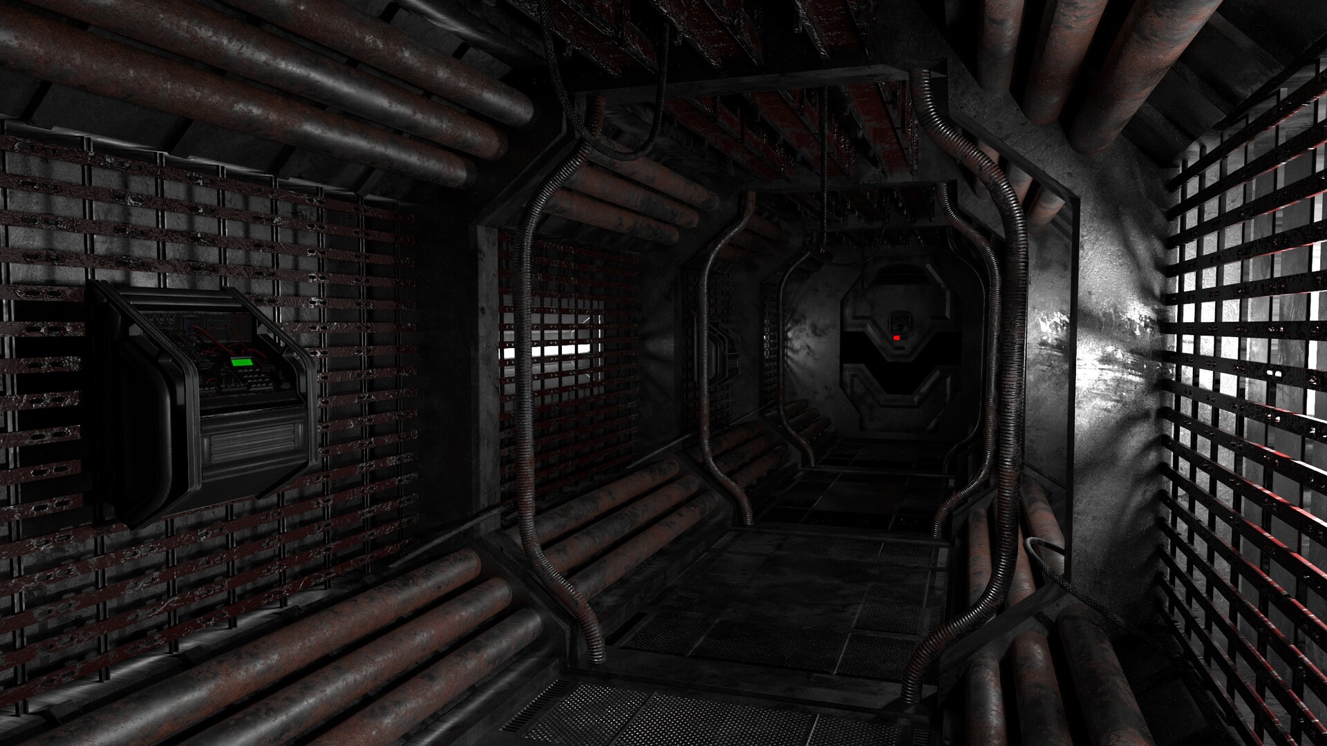 ArtStation - Alien Inspired Hallway