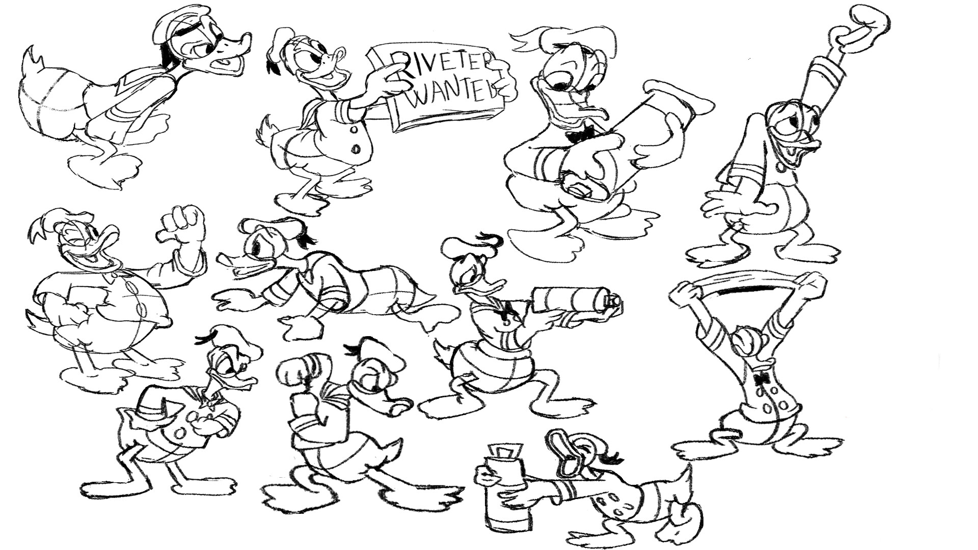 ArtStation - Donald Duck Poses