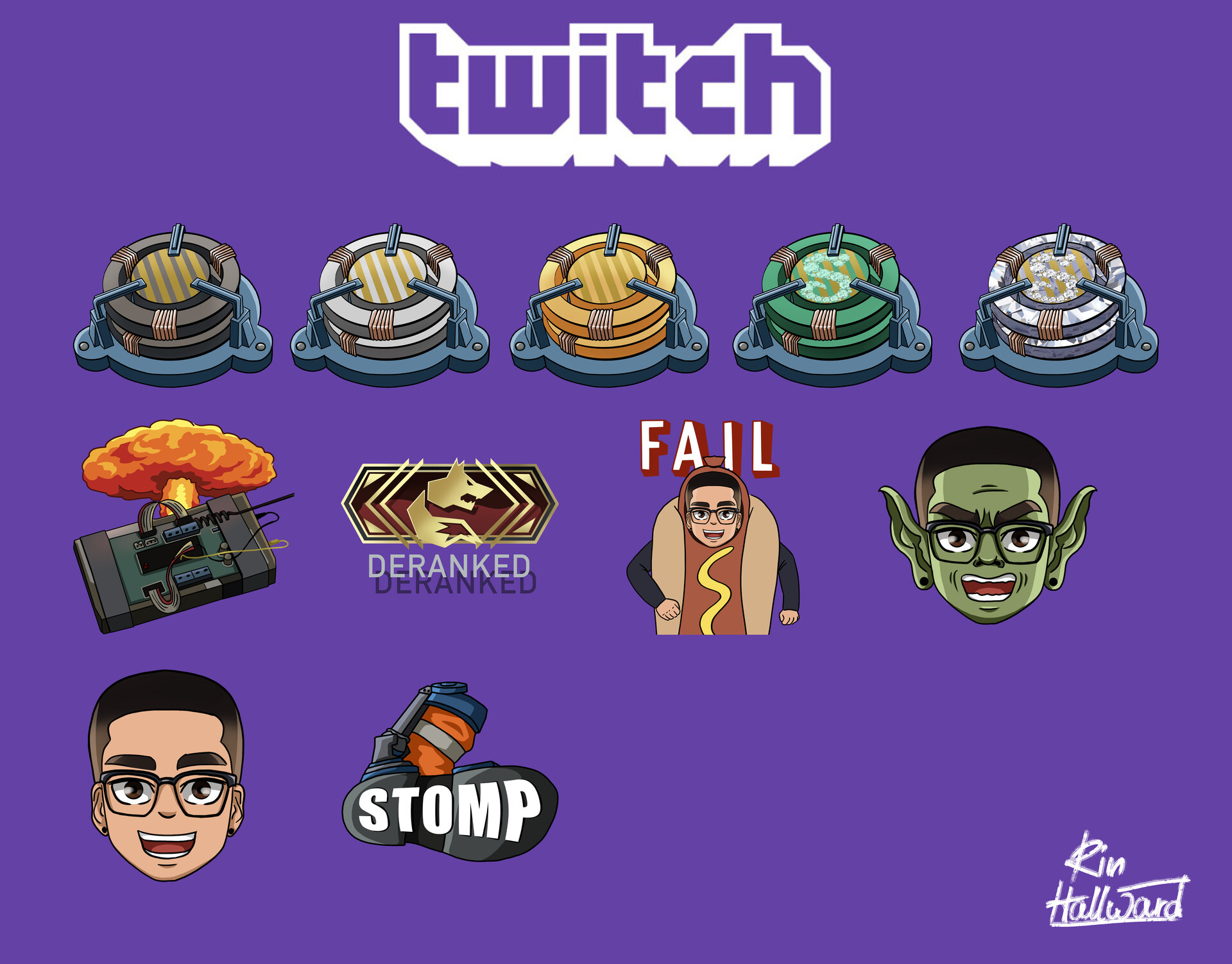 ArtStation - Twitch Emotes