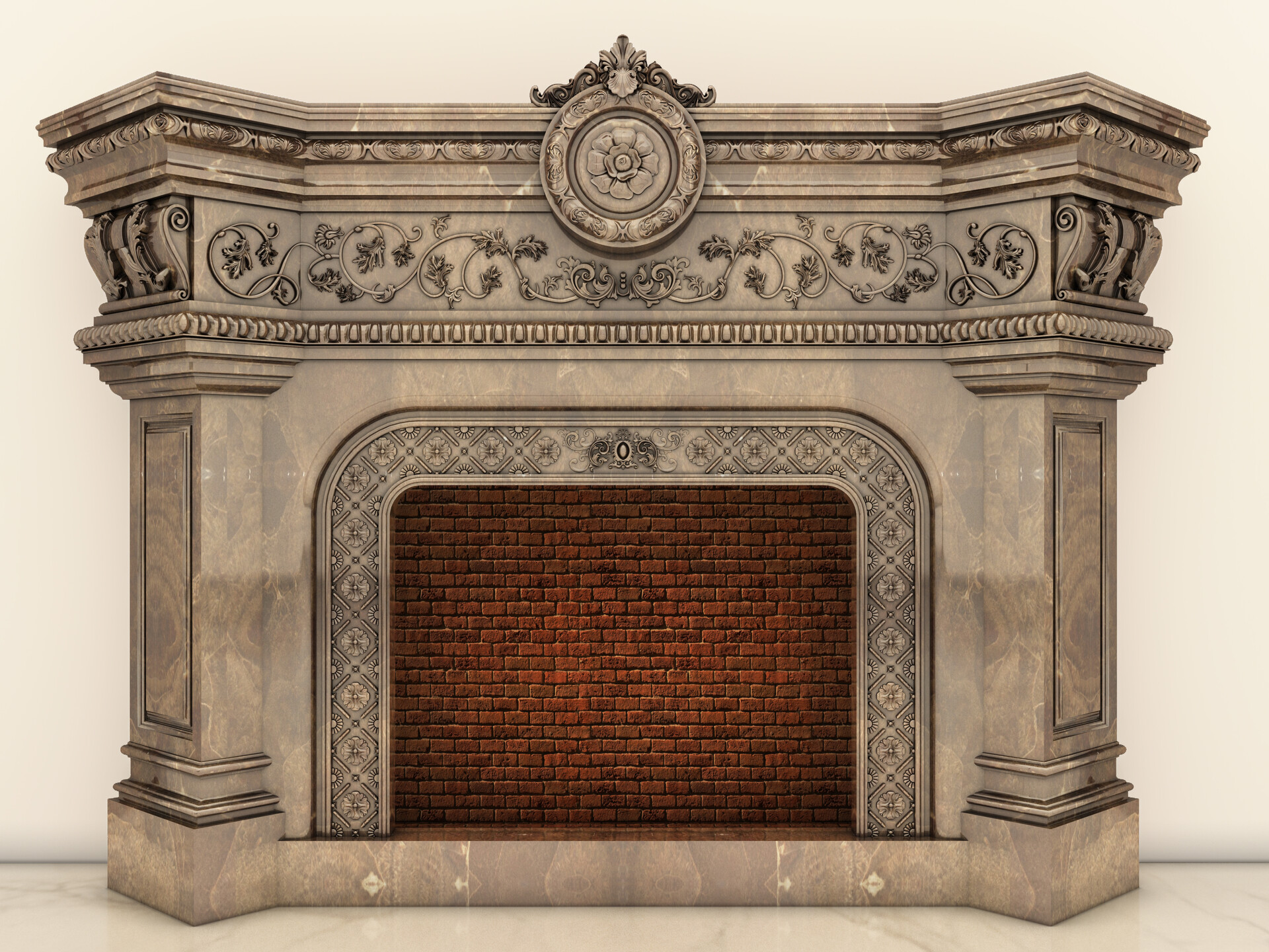 ArtStation - Fireplace Classic Design