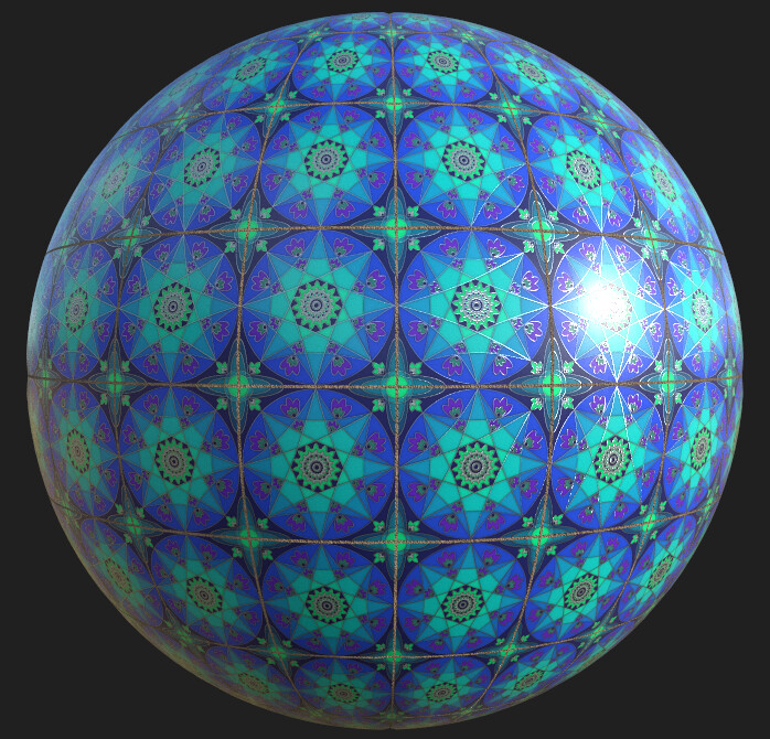 ArtStation - Blue Ceramic Material