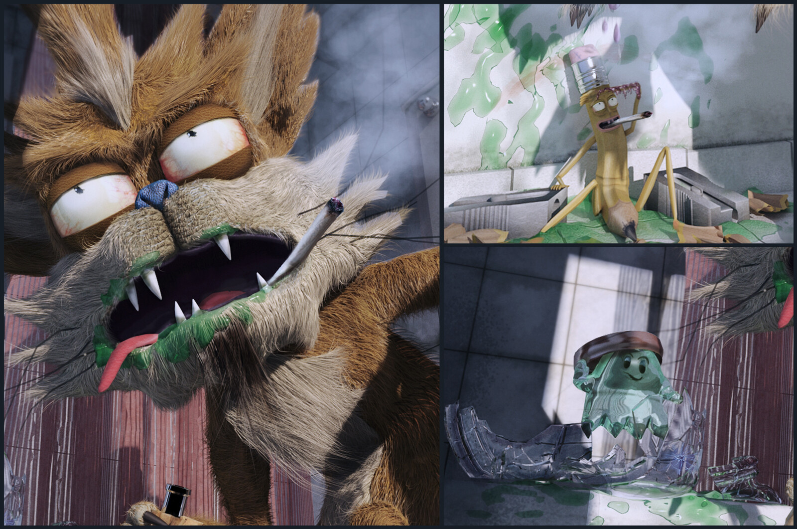 Manuel Diaz - FanArt Squanchy //Rick and Morty