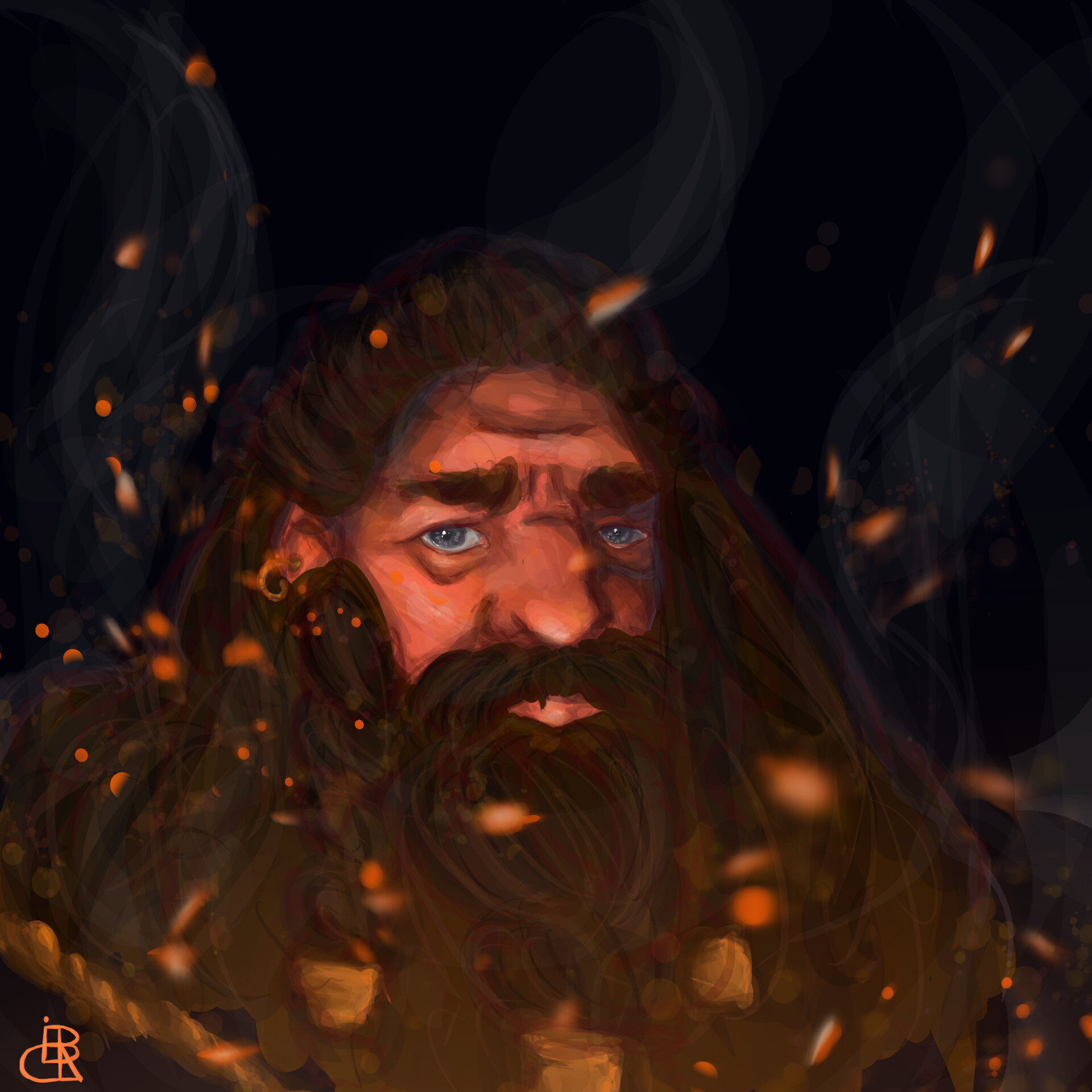 ArtStation - I am a dwarf watching all burnnn