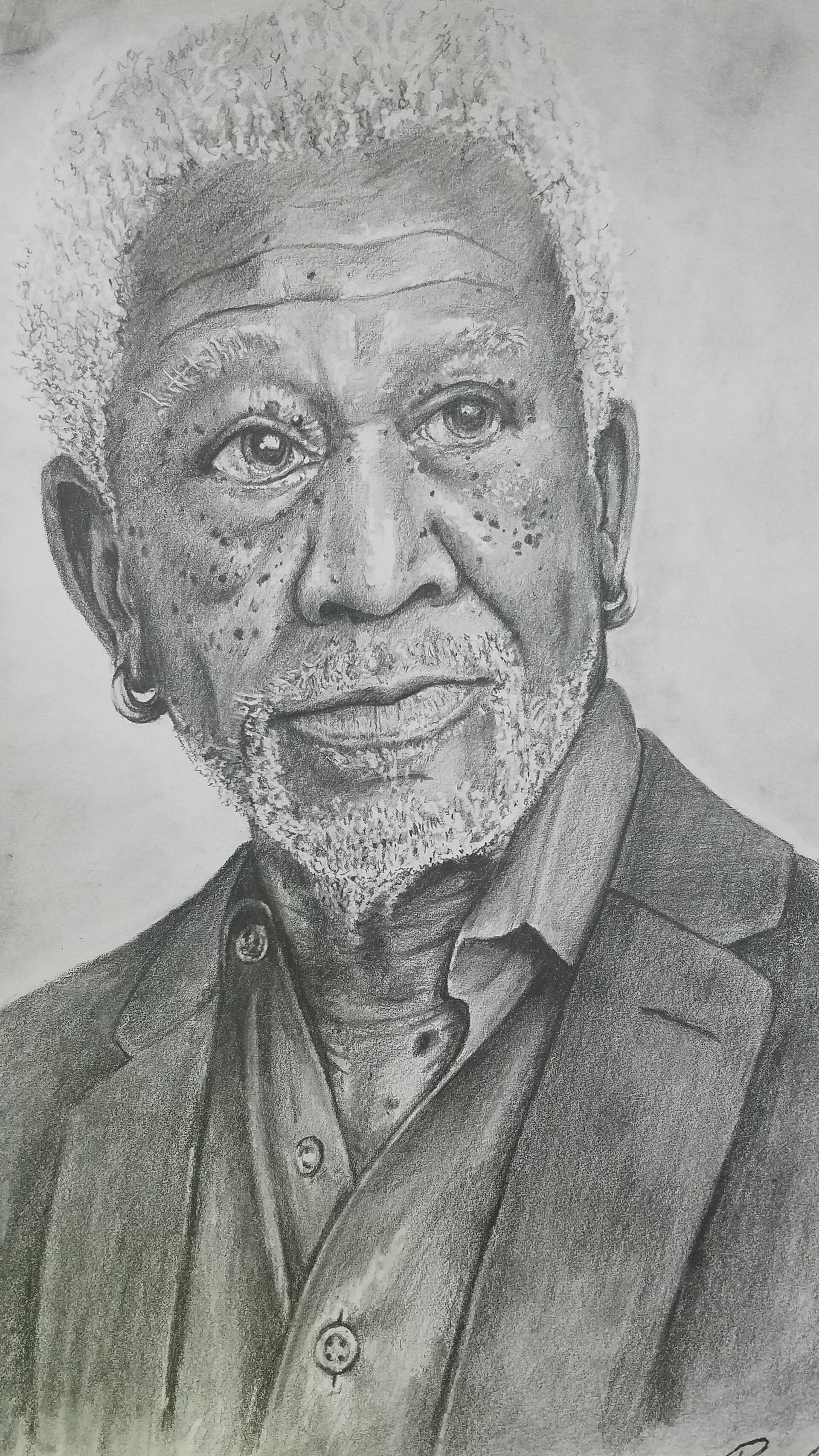 ArtStation - Morgan Freeman Portrait