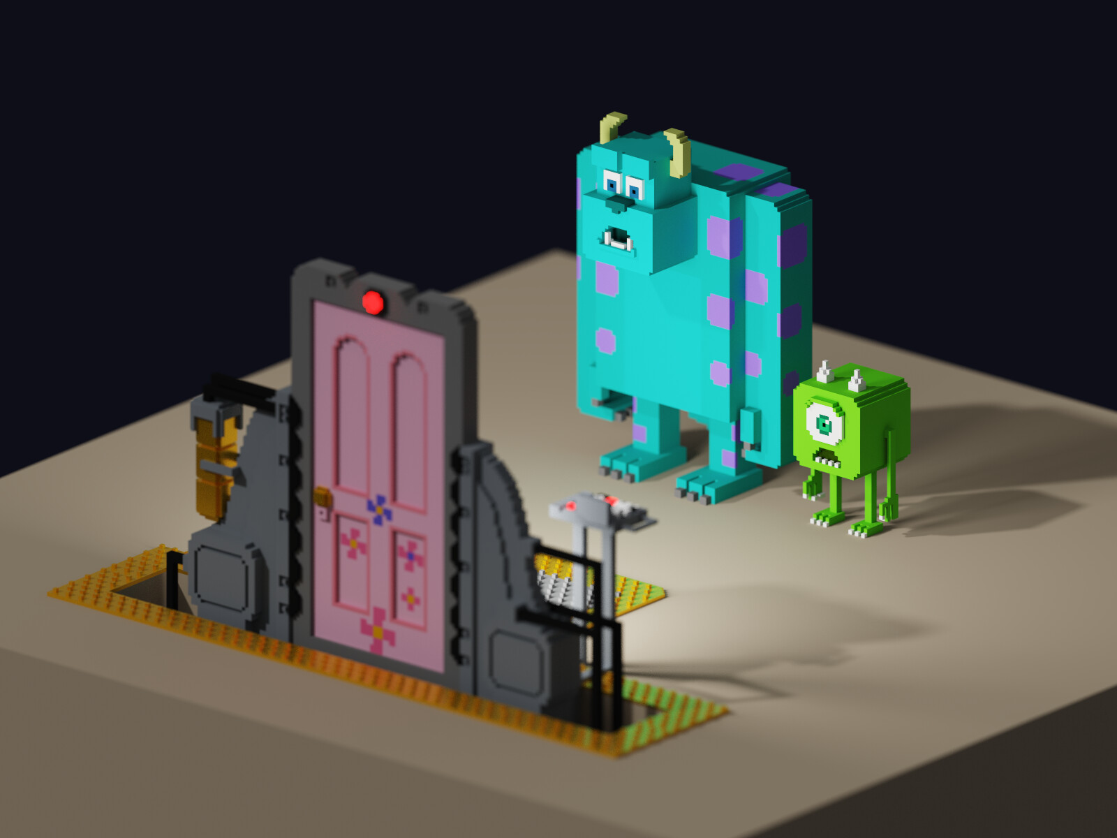 ArtStation - Voxel Monsters, Inc