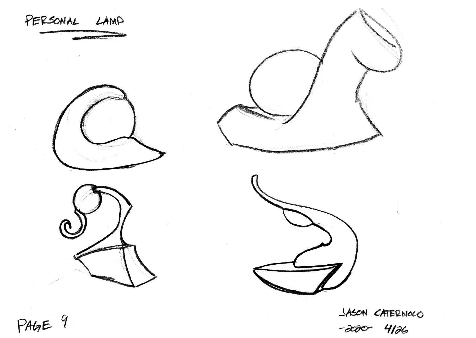 Jason Caternolo - Lamp & Personal Light Design Ideations