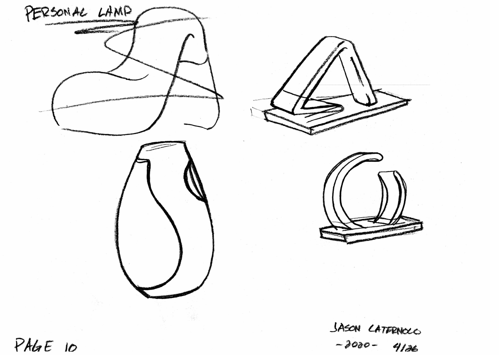 Jason Caternolo - Lamp & Personal Light Design Ideations