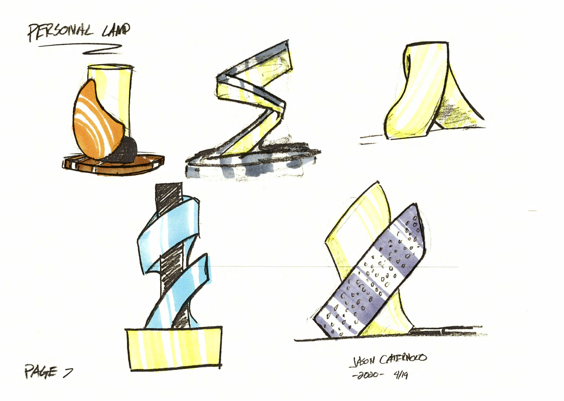 Jason Caternolo - Lamp & Personal Light Design Ideations