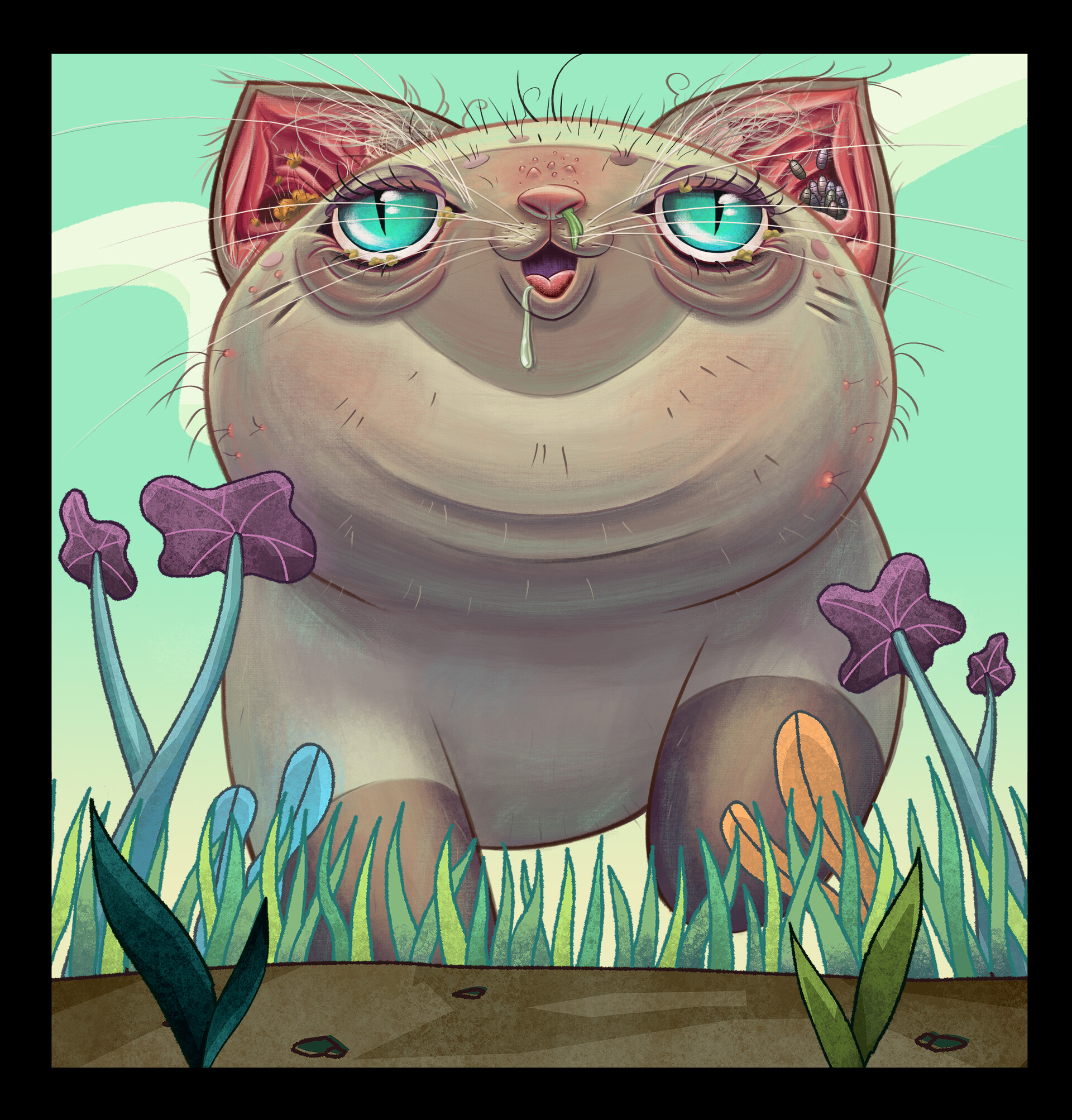 how to draw klepto cat