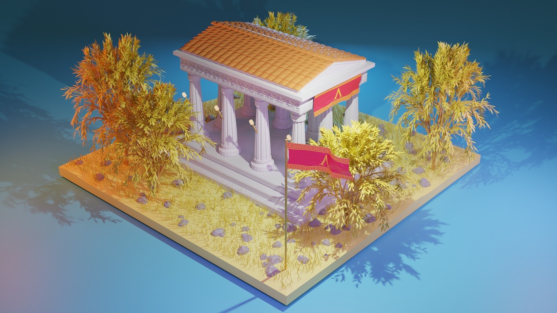 ArtStation - Greek temple
