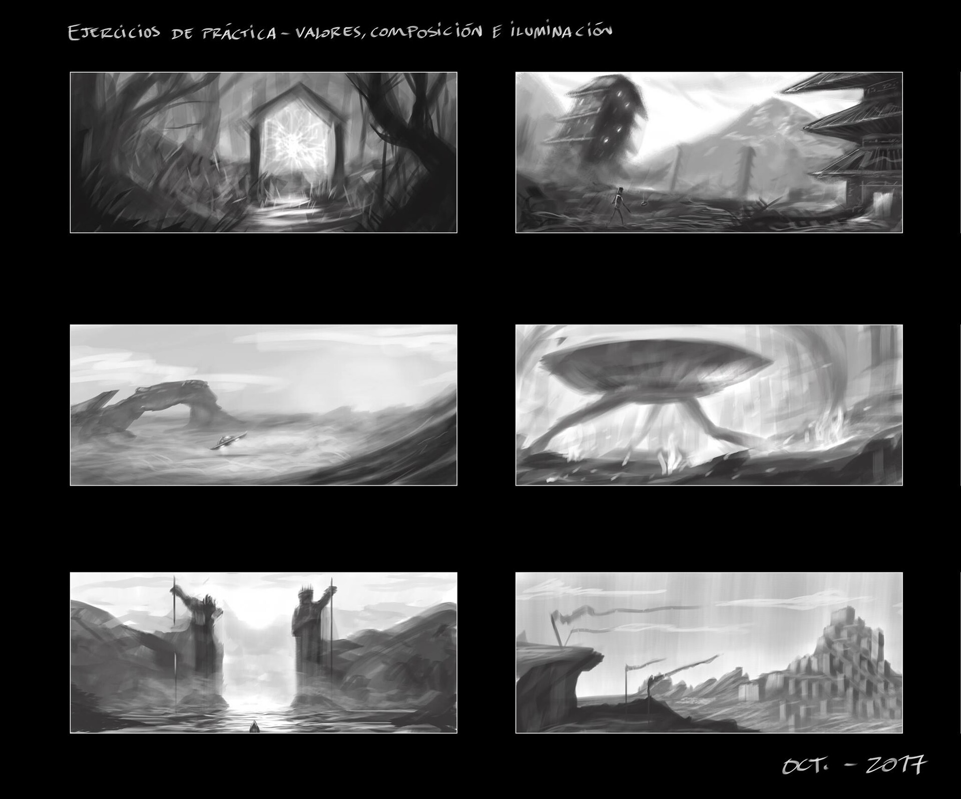 ArtStation - Environment narrative sketches