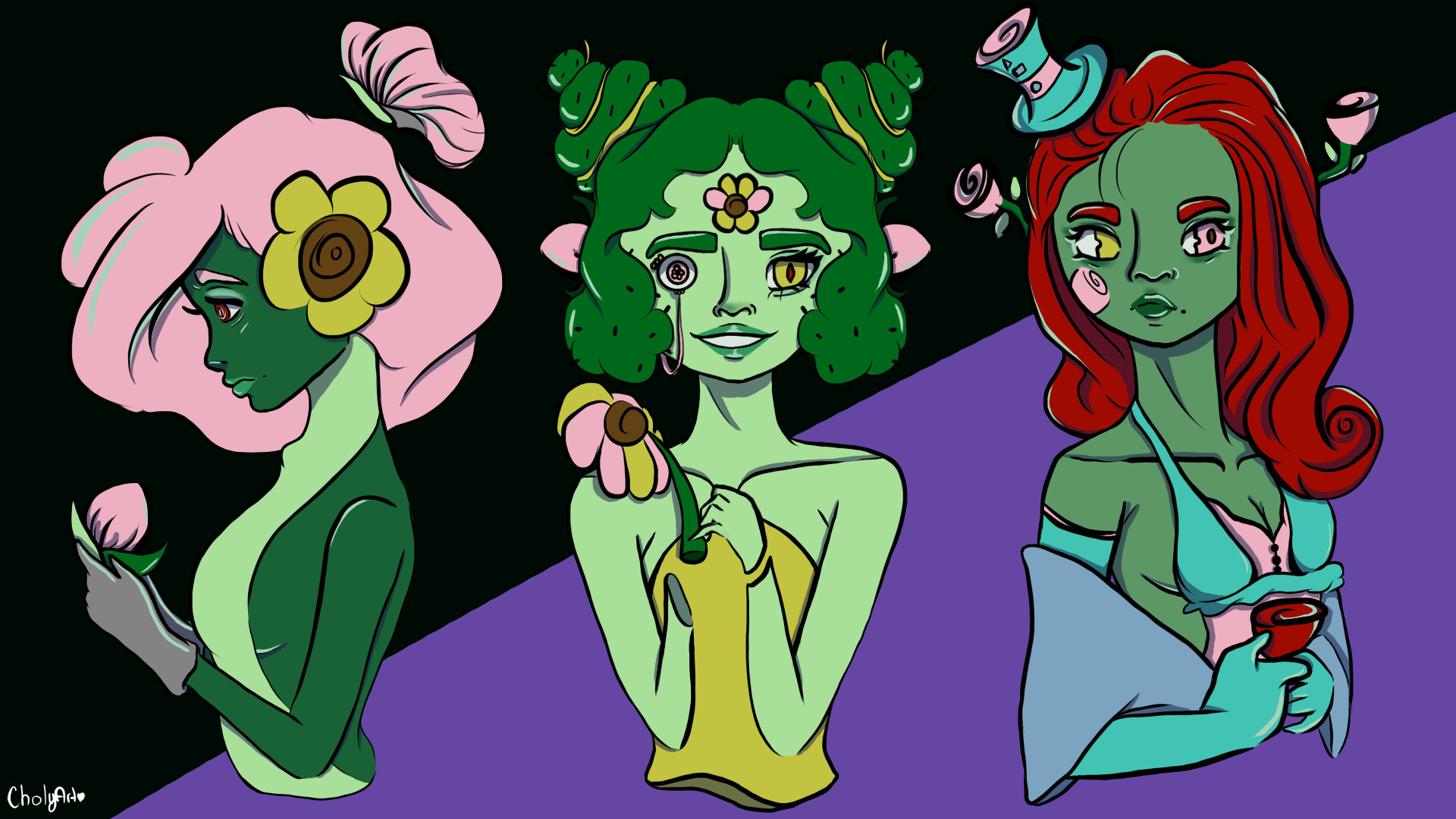 ArtStation - Zombie Flowers