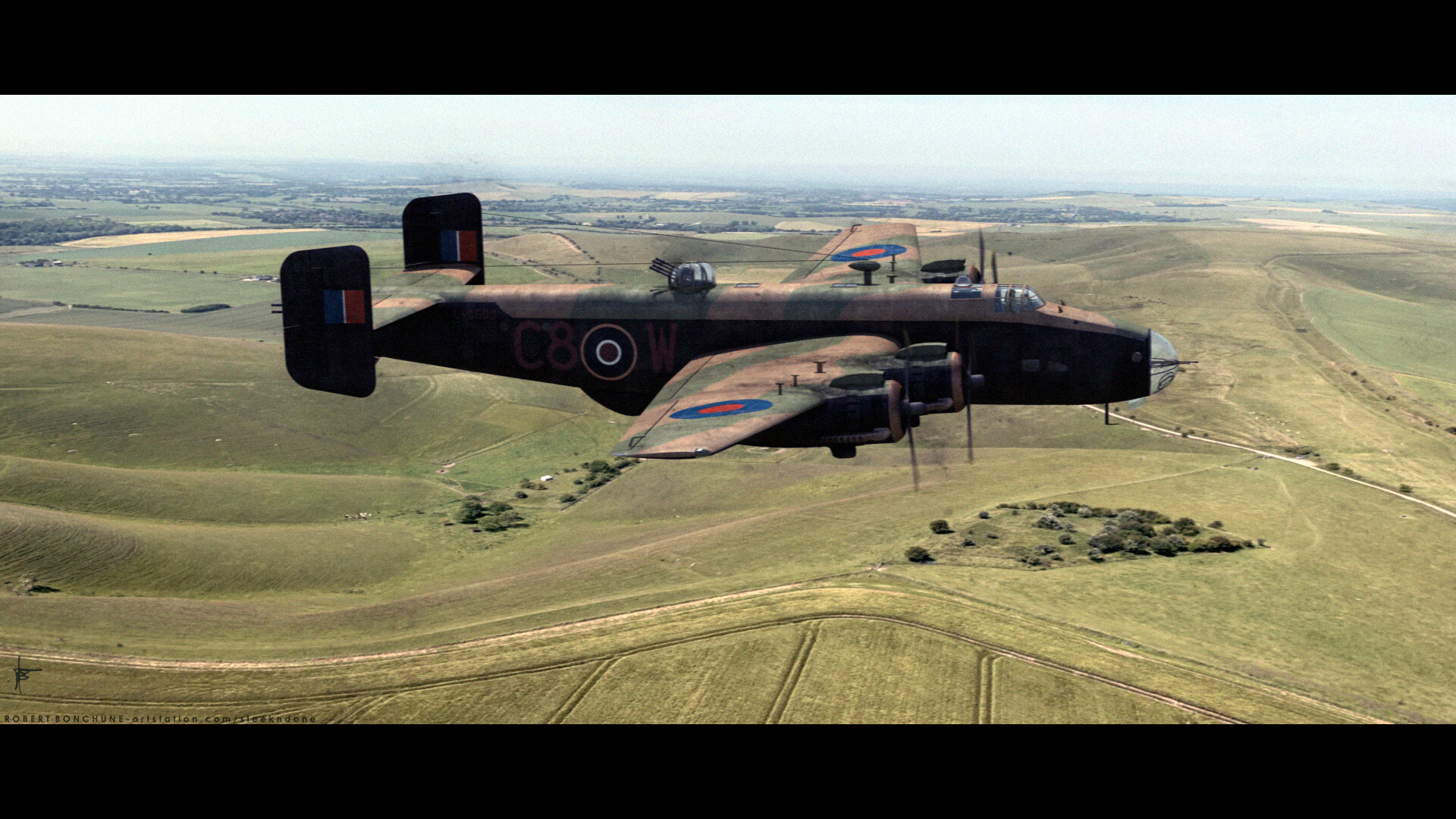 Robert Bonchune - Halifax Mk III bomber "Low and slow"