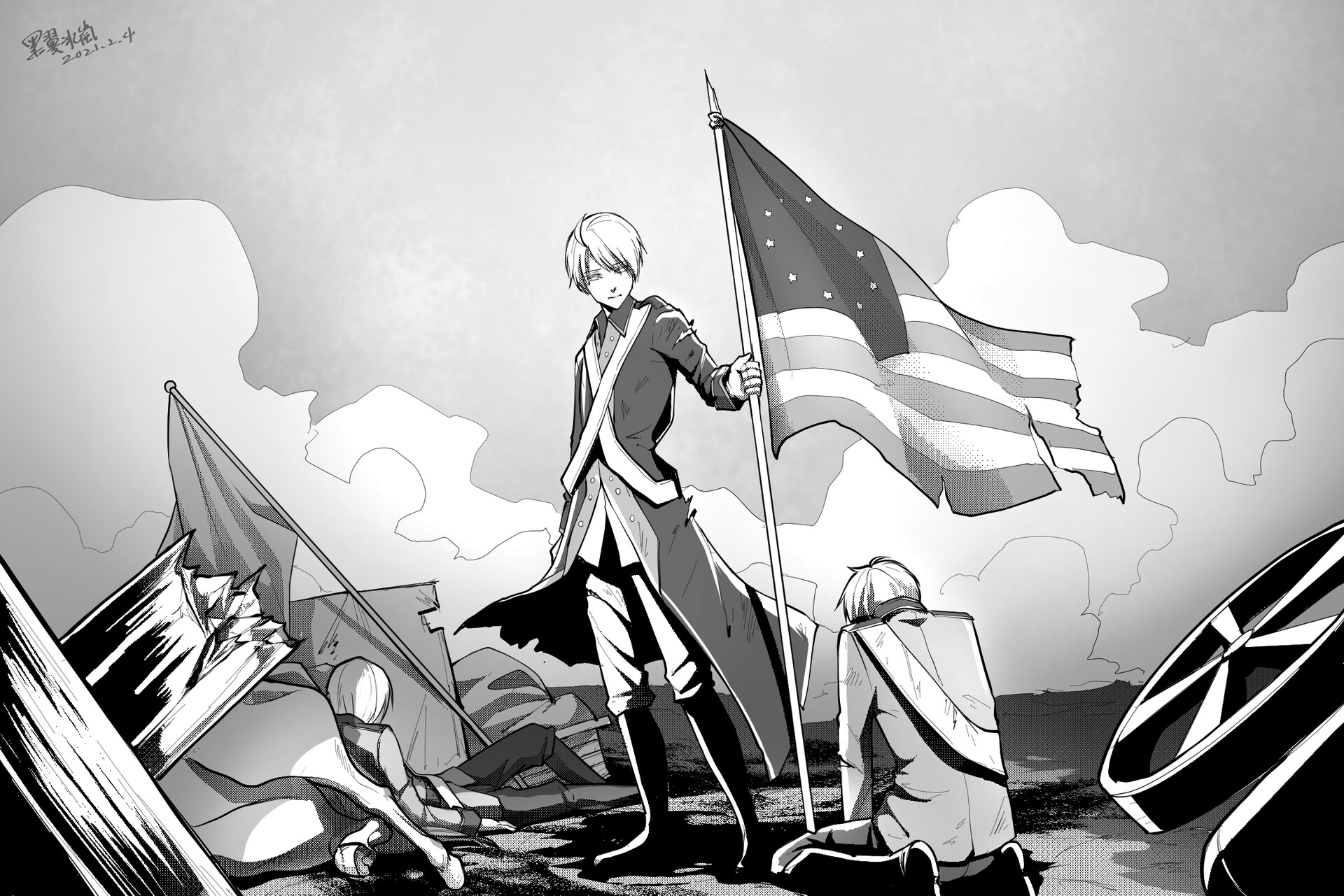 ArtStation - [APH] US and UK fan art