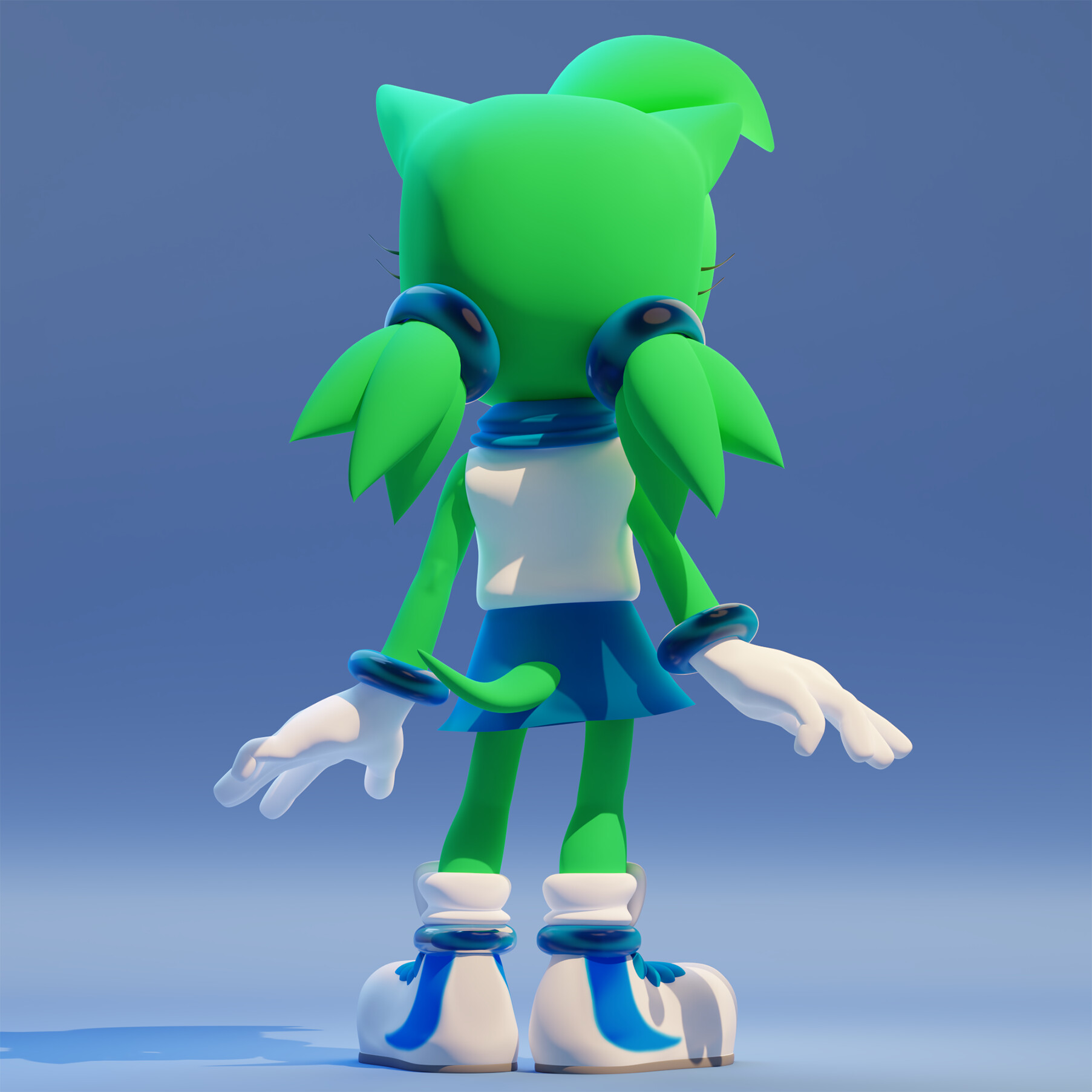 Manic The Hedgehog 3d