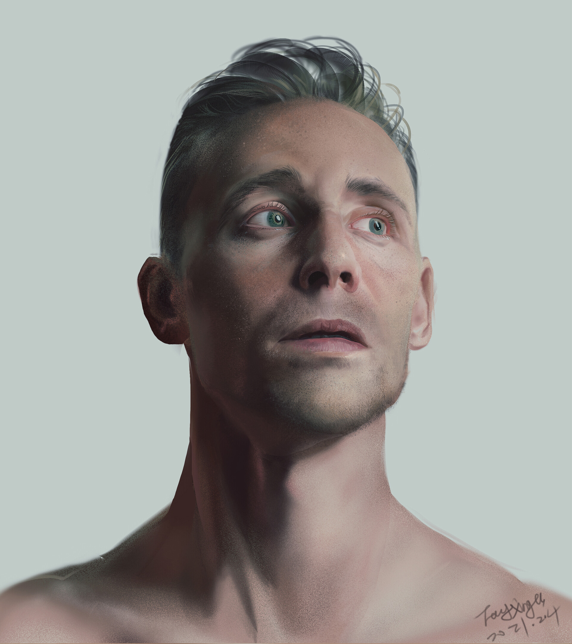 ArtStation - sketch2021.2.4（Tom Hiddleston）