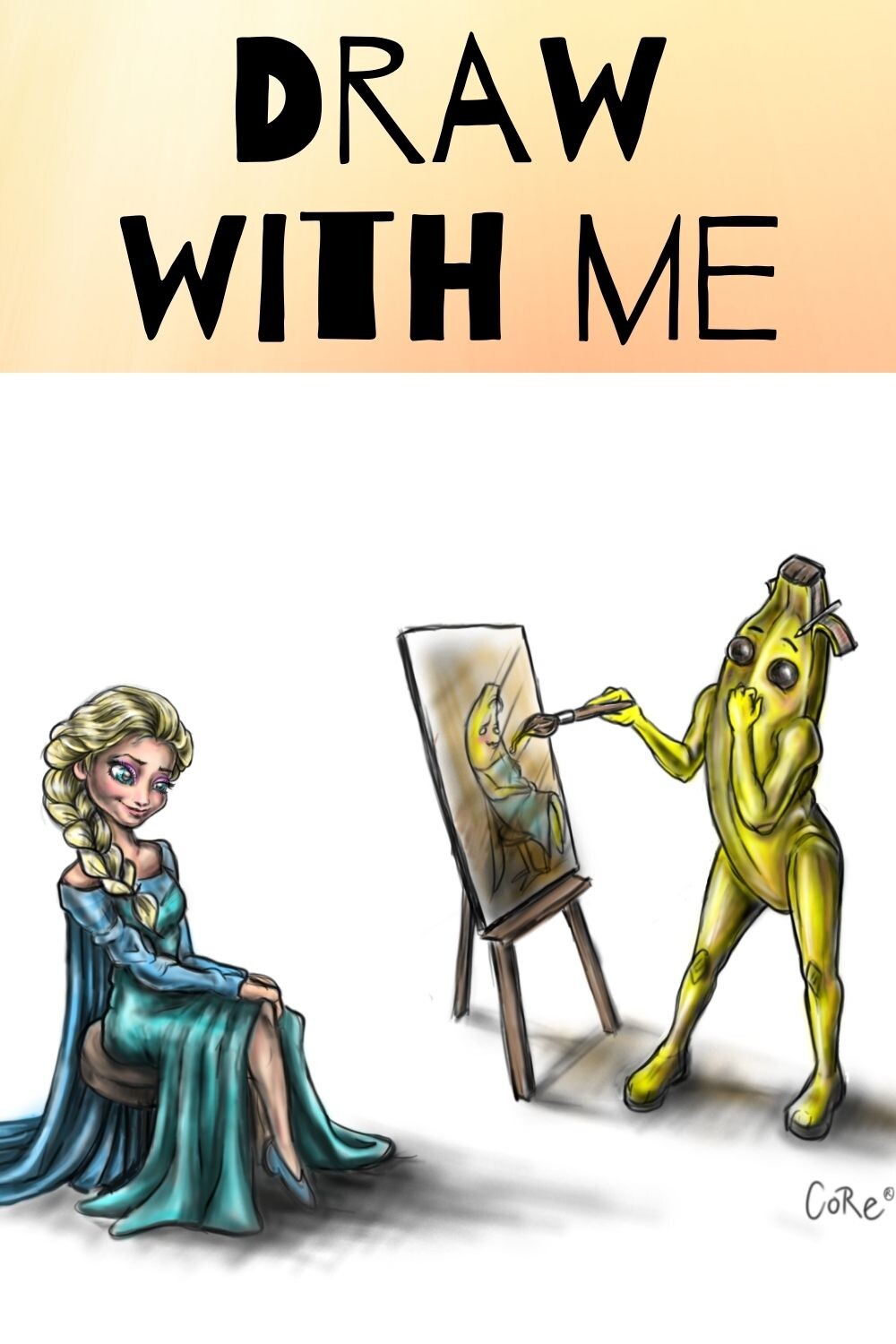 how to draw dress from fortnite