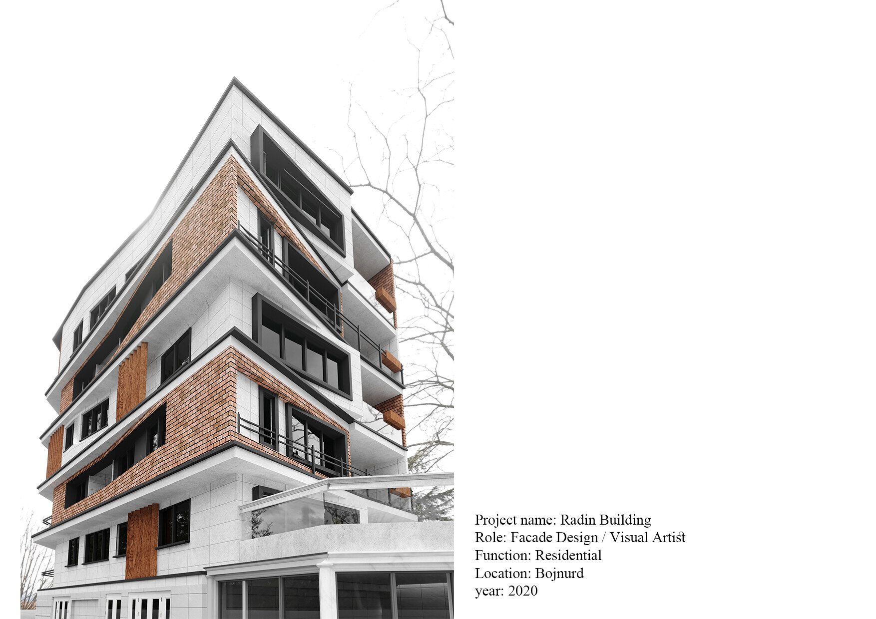Azam Ranaei Nasab - facade design & rendering