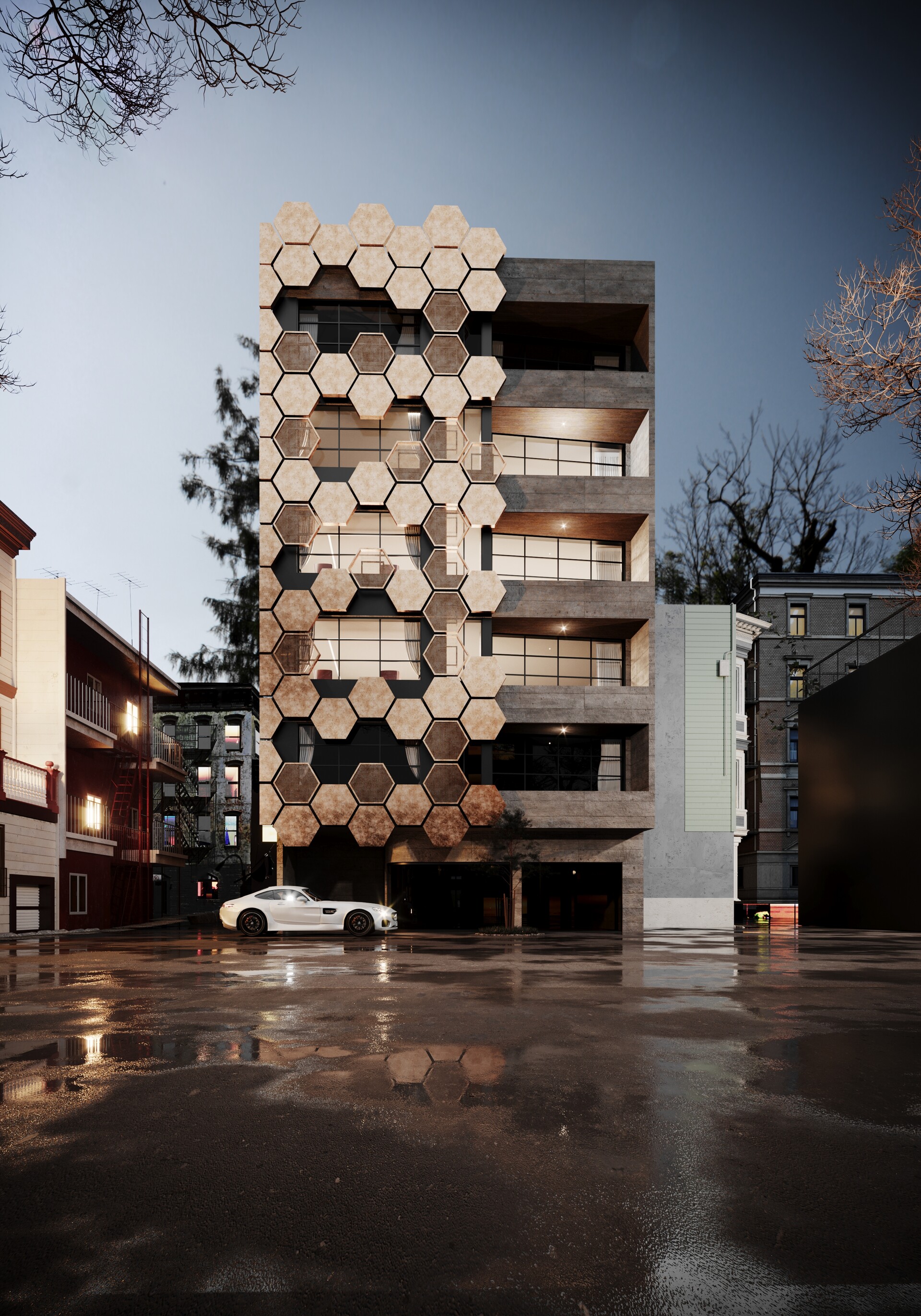 Azam Ranaei Nasab - facade design & rendering