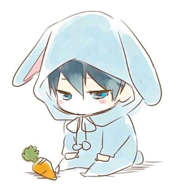 rabbit anime boy