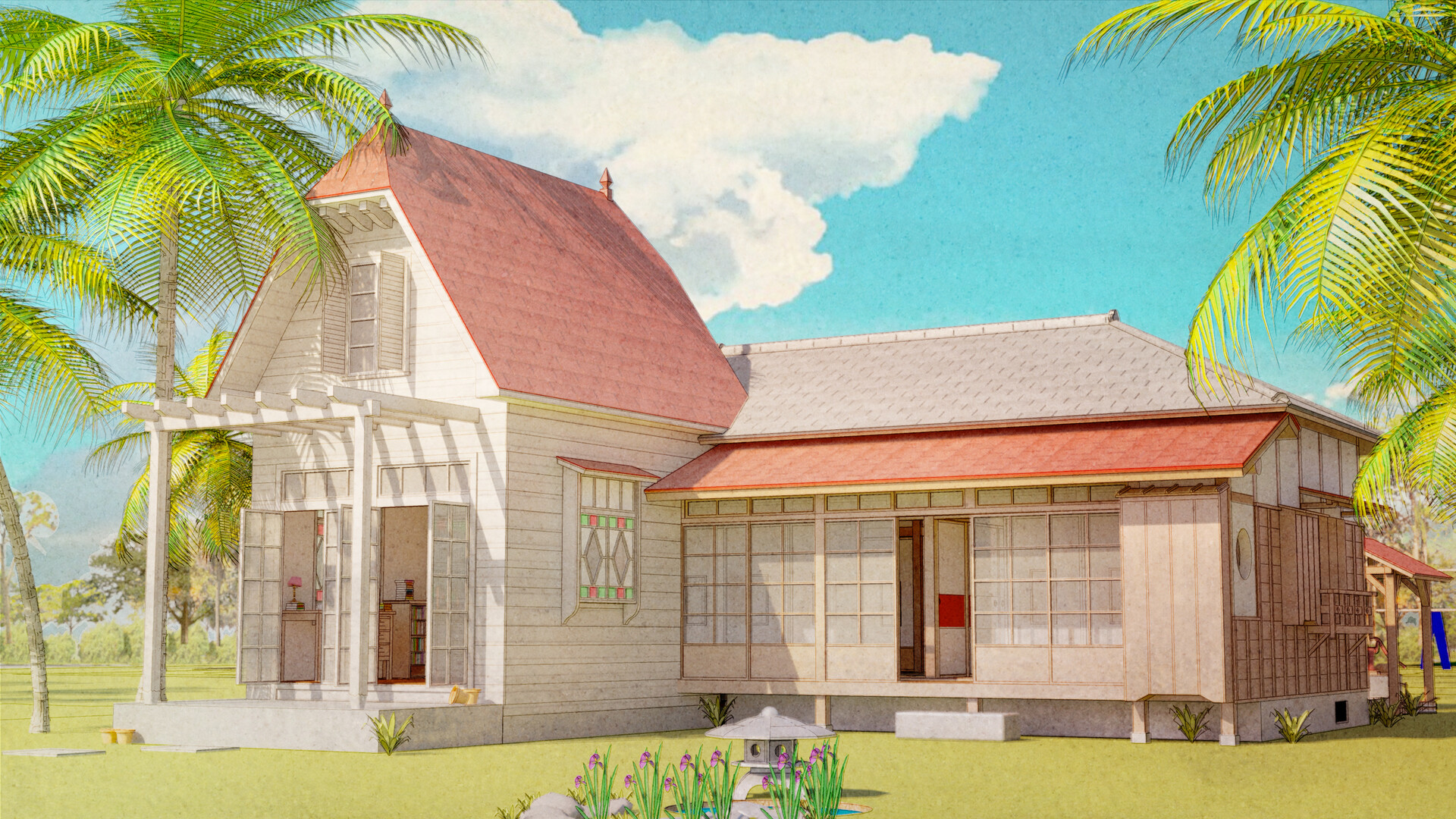 Artstation My Neighbor Totoro House