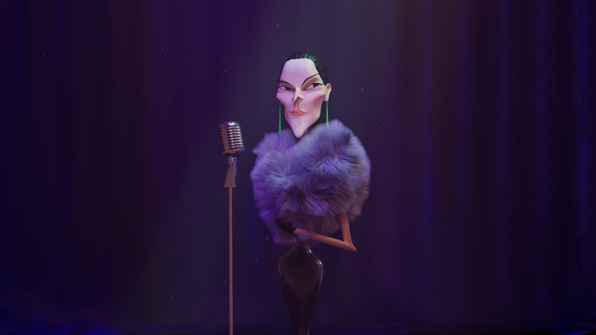 ArtStation - Burlesque singer woman