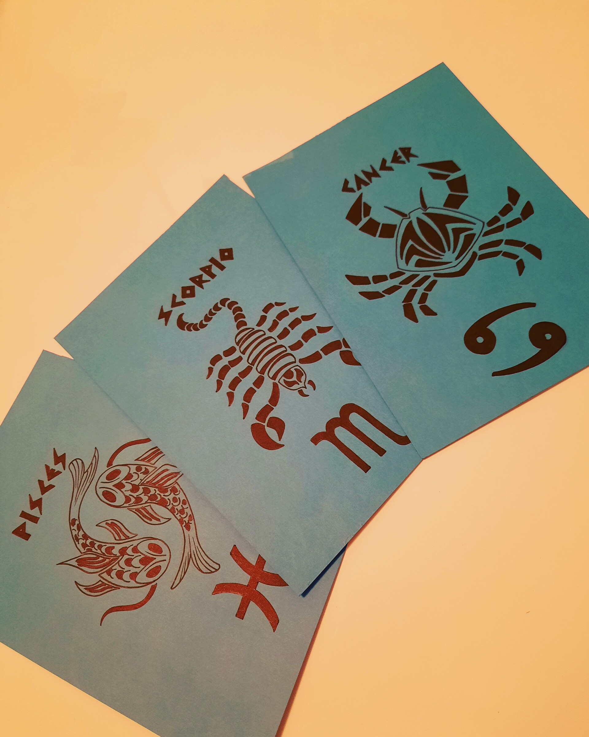 ArtStation - Water signs for the astrology cards