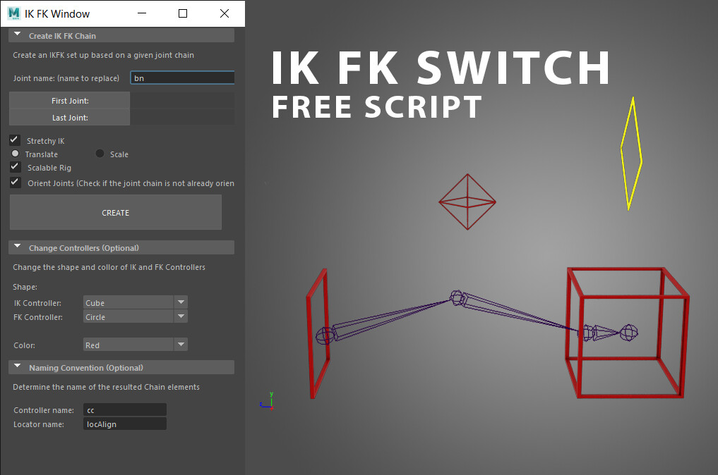 ArtStation - IKFK maya script