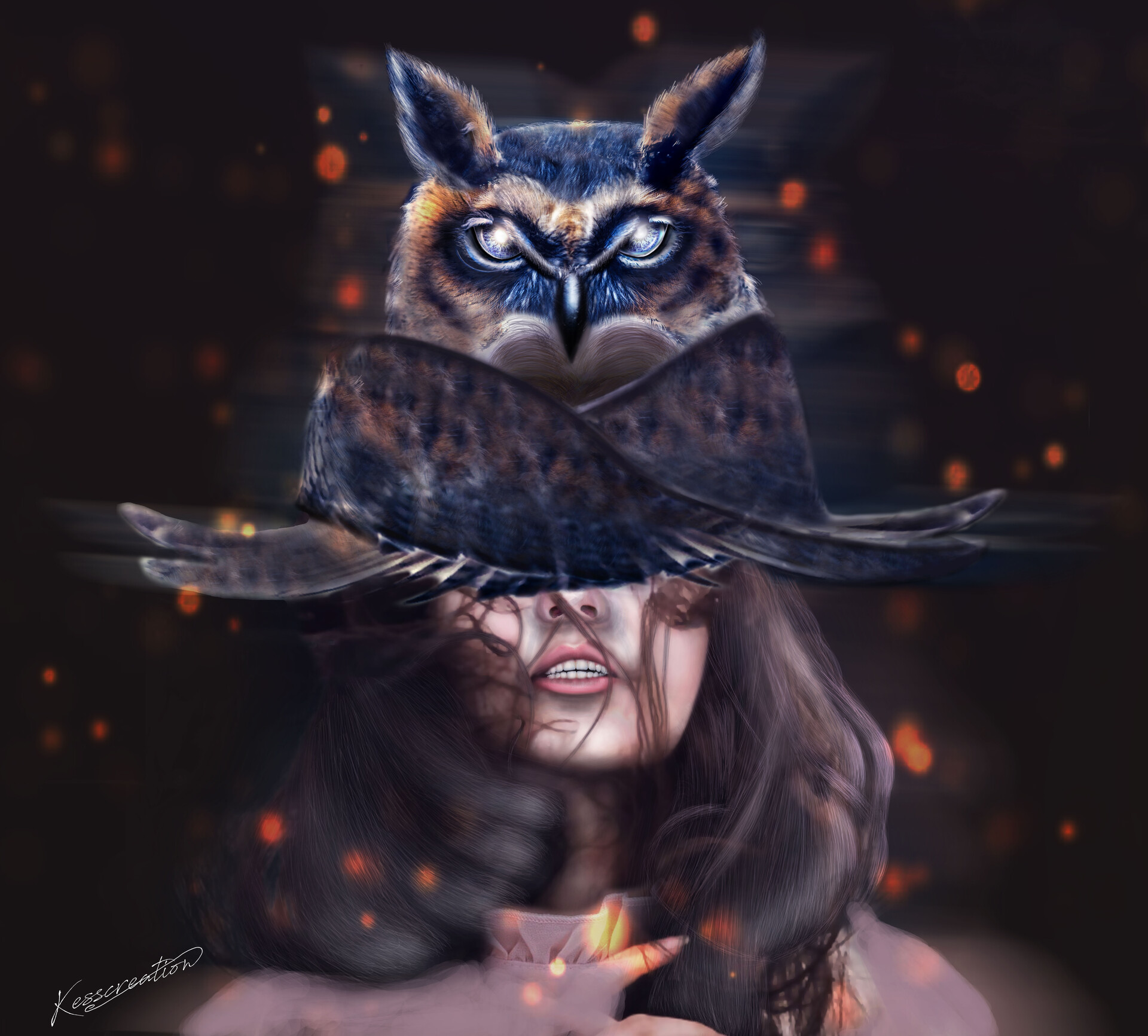 ArtStation - Owl lady