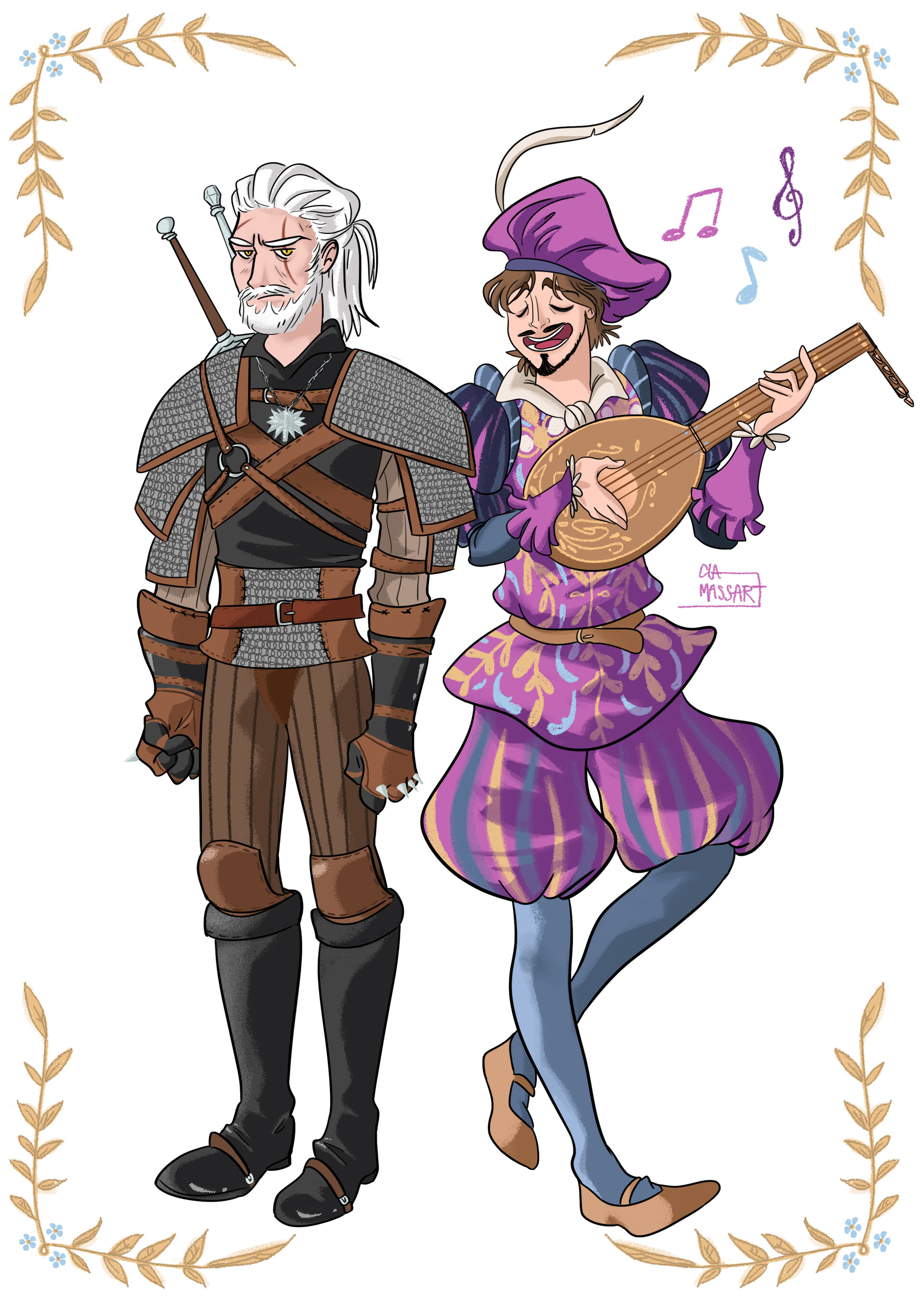 ArtStation - Geralt & Dandelion