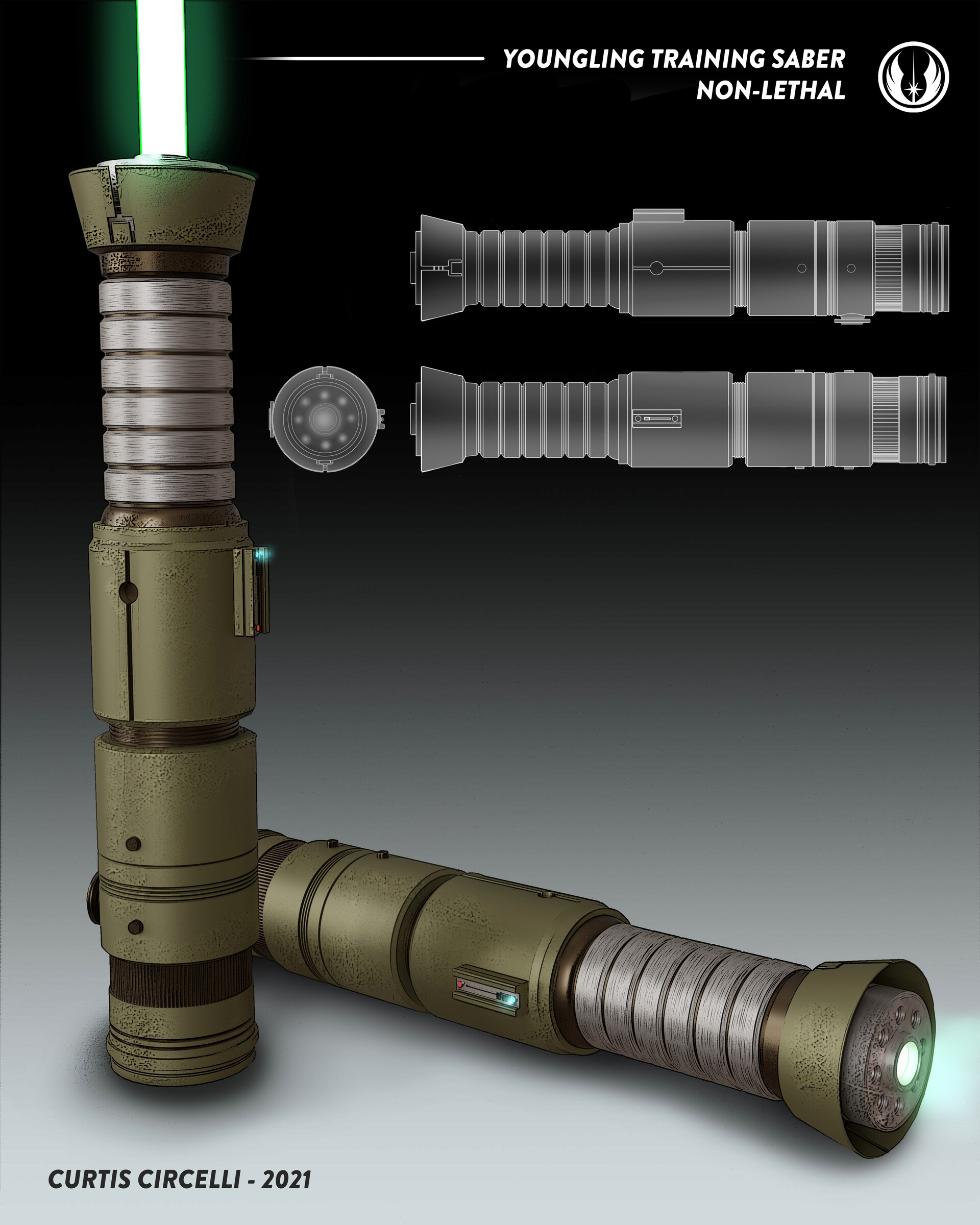 ArtStation - Training Lightsaber, Curtis Circelli