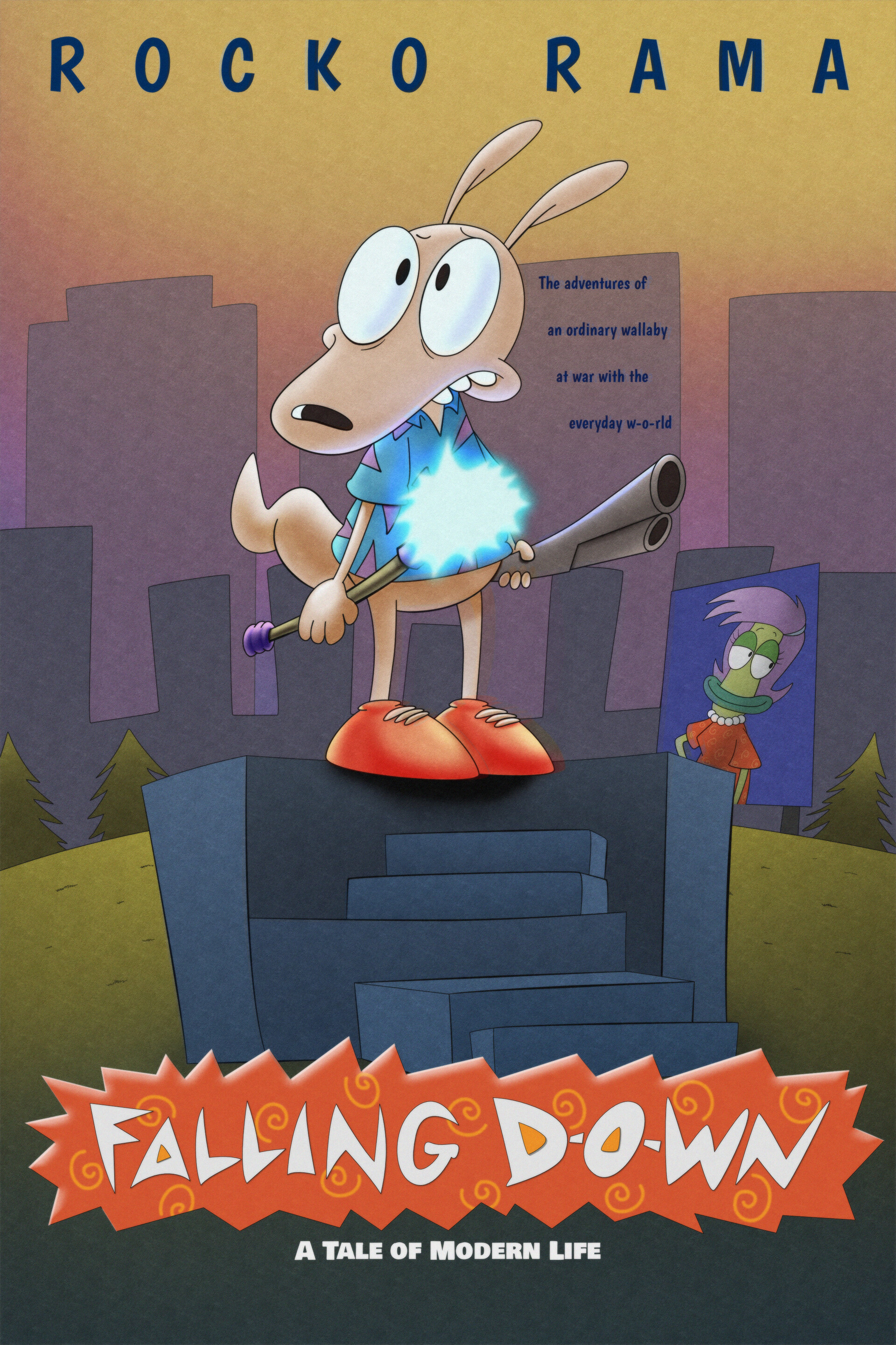 ArtStation - Falling Down (Parody Poster)