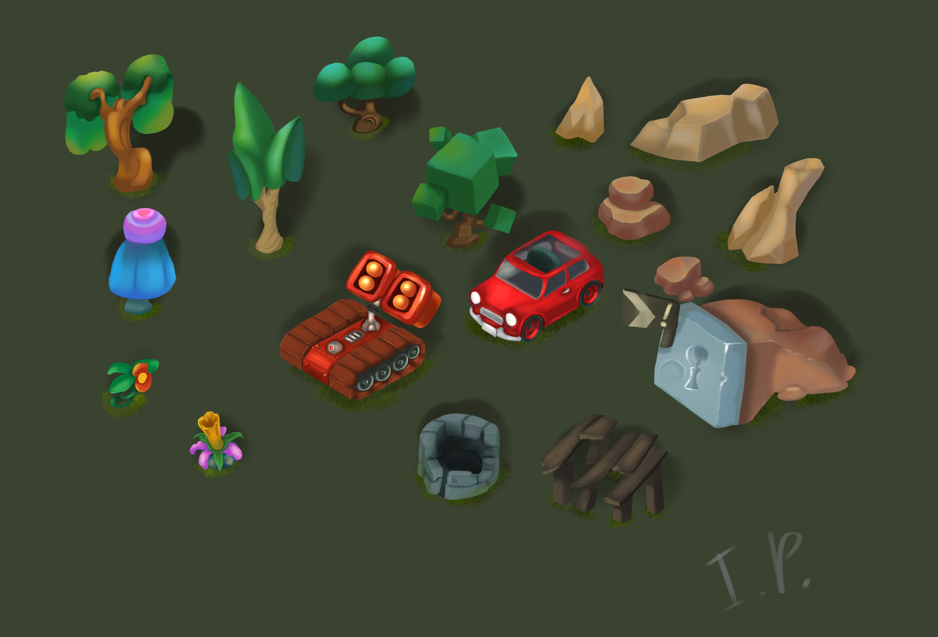 ArtStation - Various isometric assets