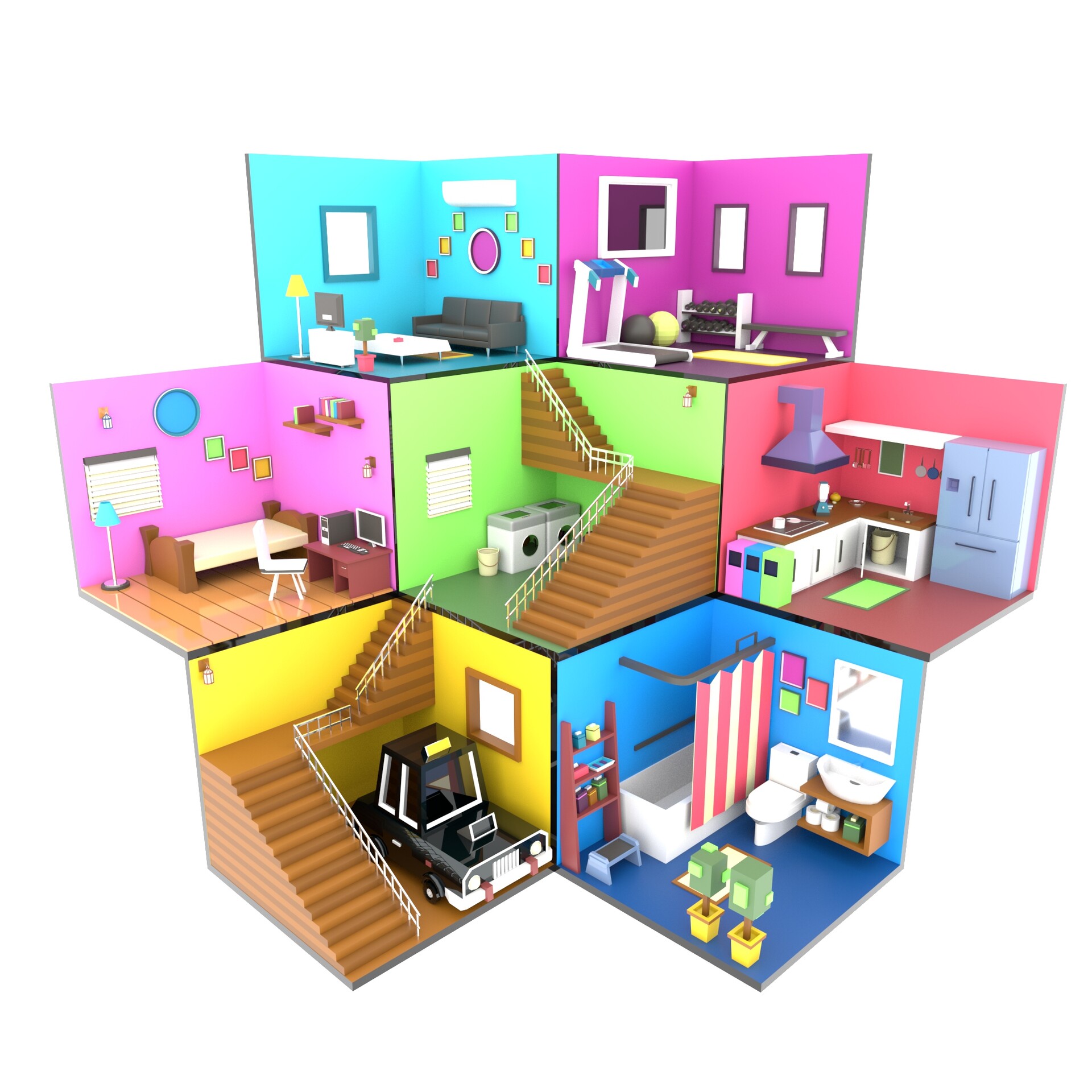 ArtStation - Isometric - House
