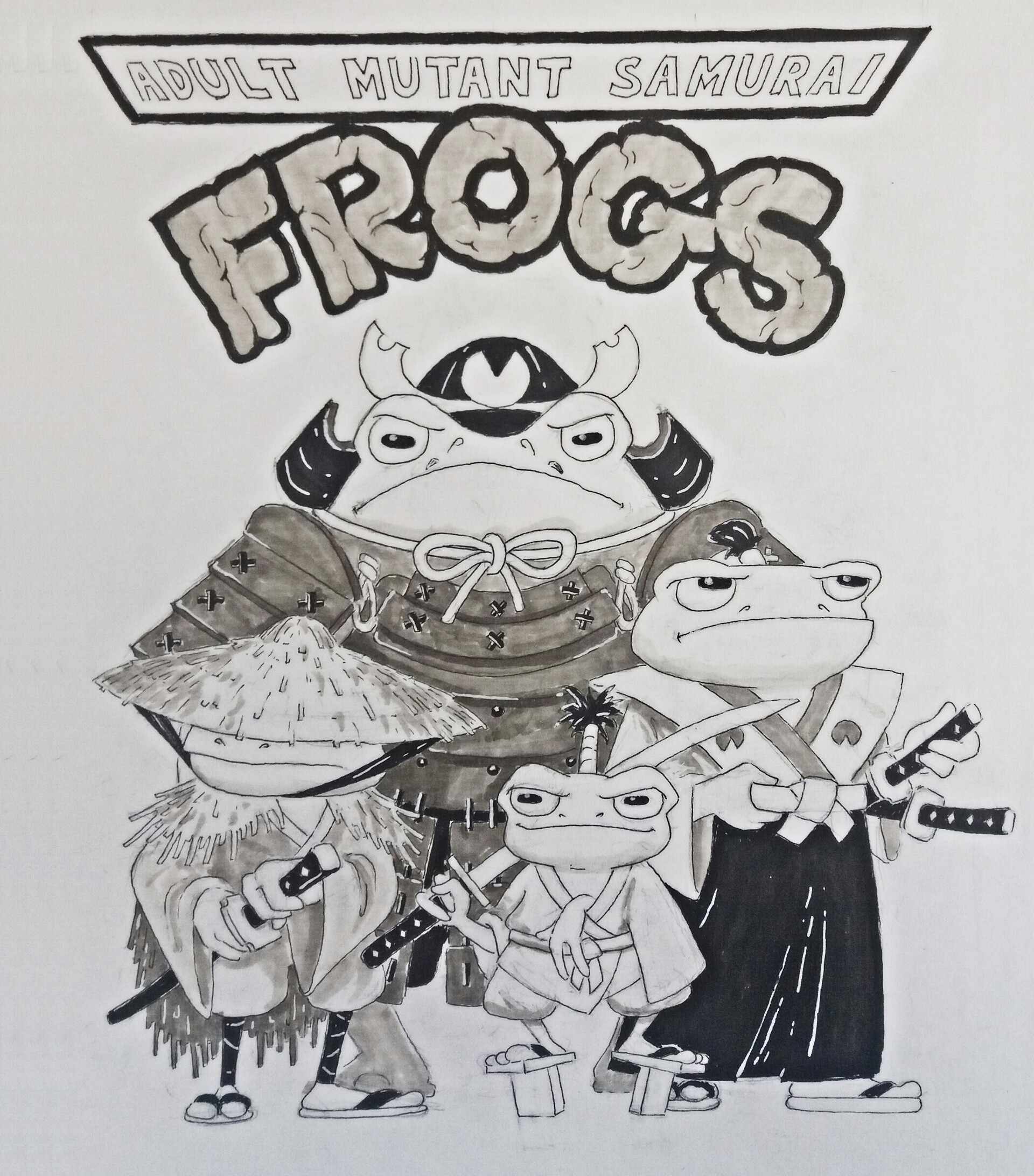 ArtStation - Adult Mutant Samurai Frogs
