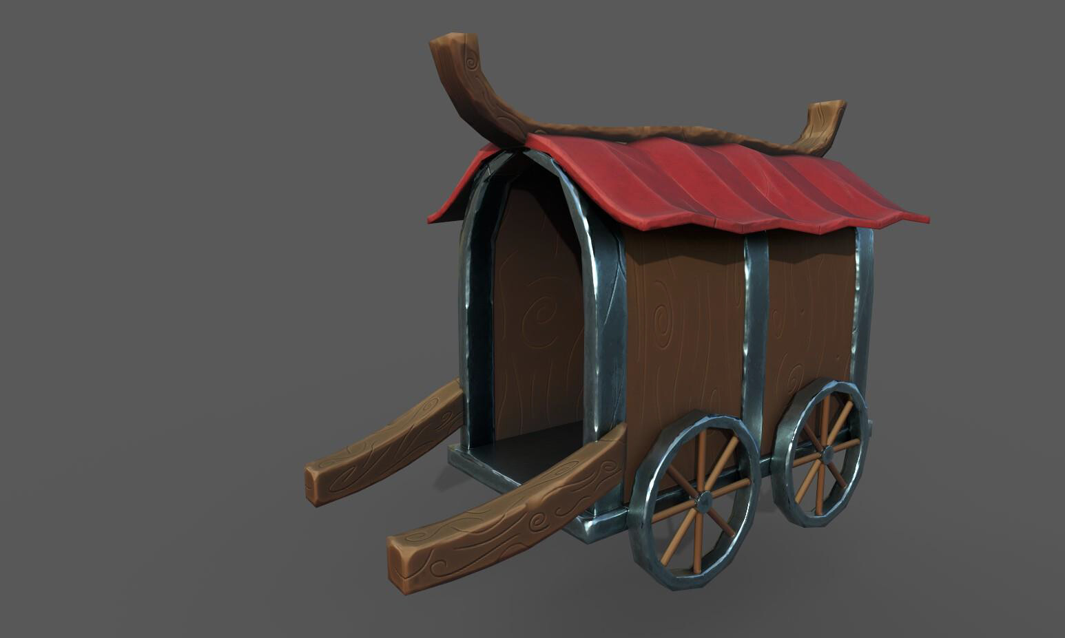 Joshua Vigier - Fantasy Stylized Merchant Caravan - Diorama